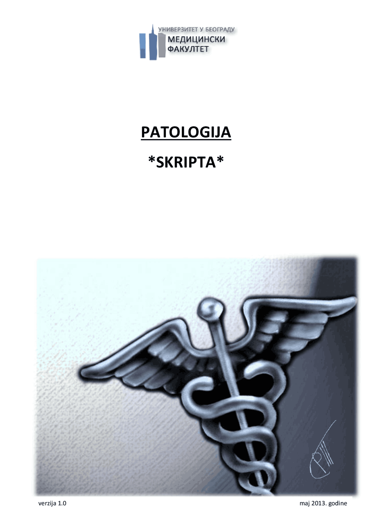 Skripta Iz Patologije Skripte Predlog Patologija Docsity