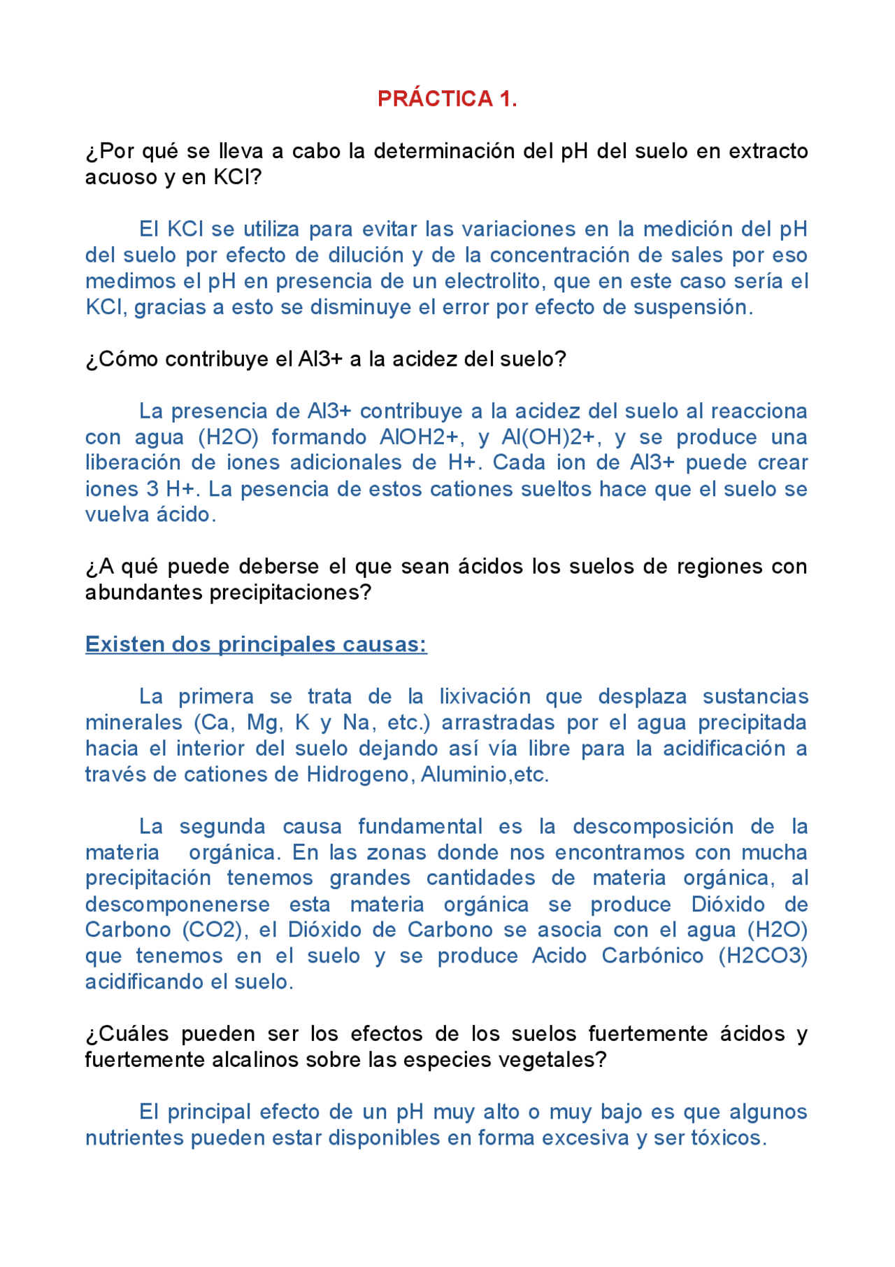 Prácticas Ecología 1 Ejercicios De Ciencias Ambientales Docsity