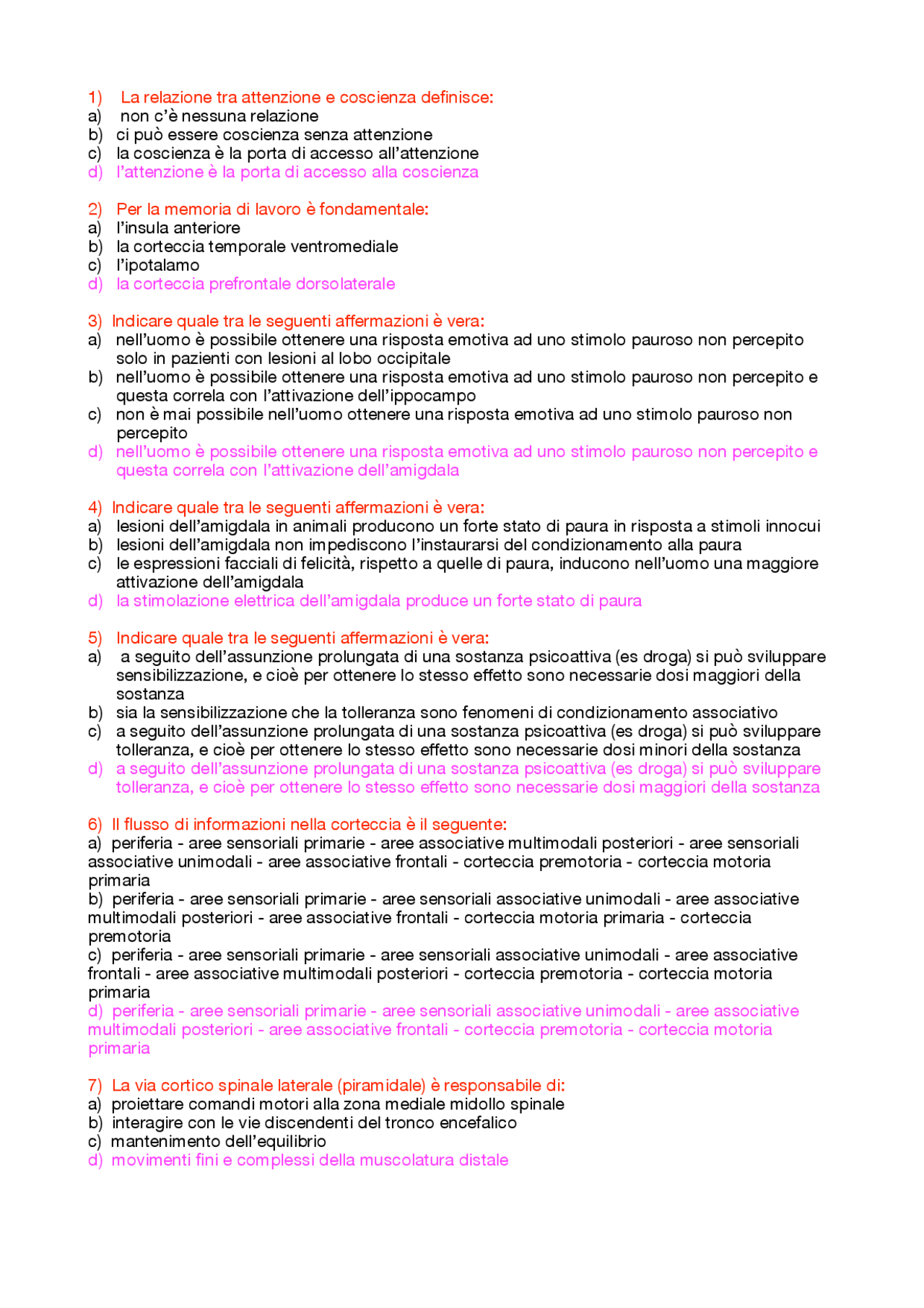 Domande A Crocette Relative Al Terzo Modulo Di Fondamenti Prove D