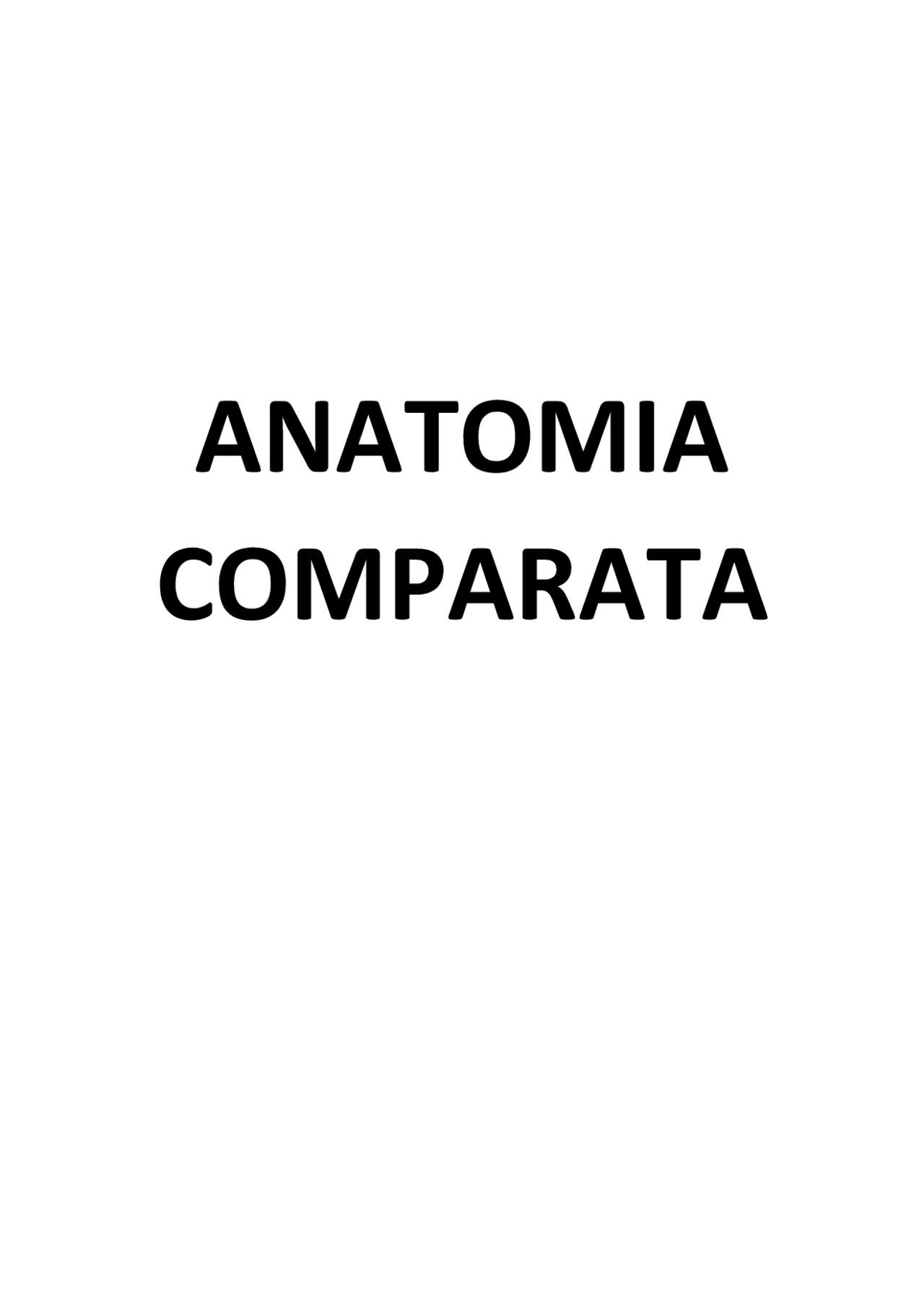 Sbobine Di Anatomia Comparata Scienze Naturali Sbobinature Di