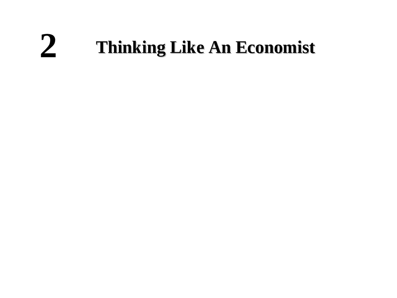 Thinking Like An Economist | Slides Management Accounting | Docsity