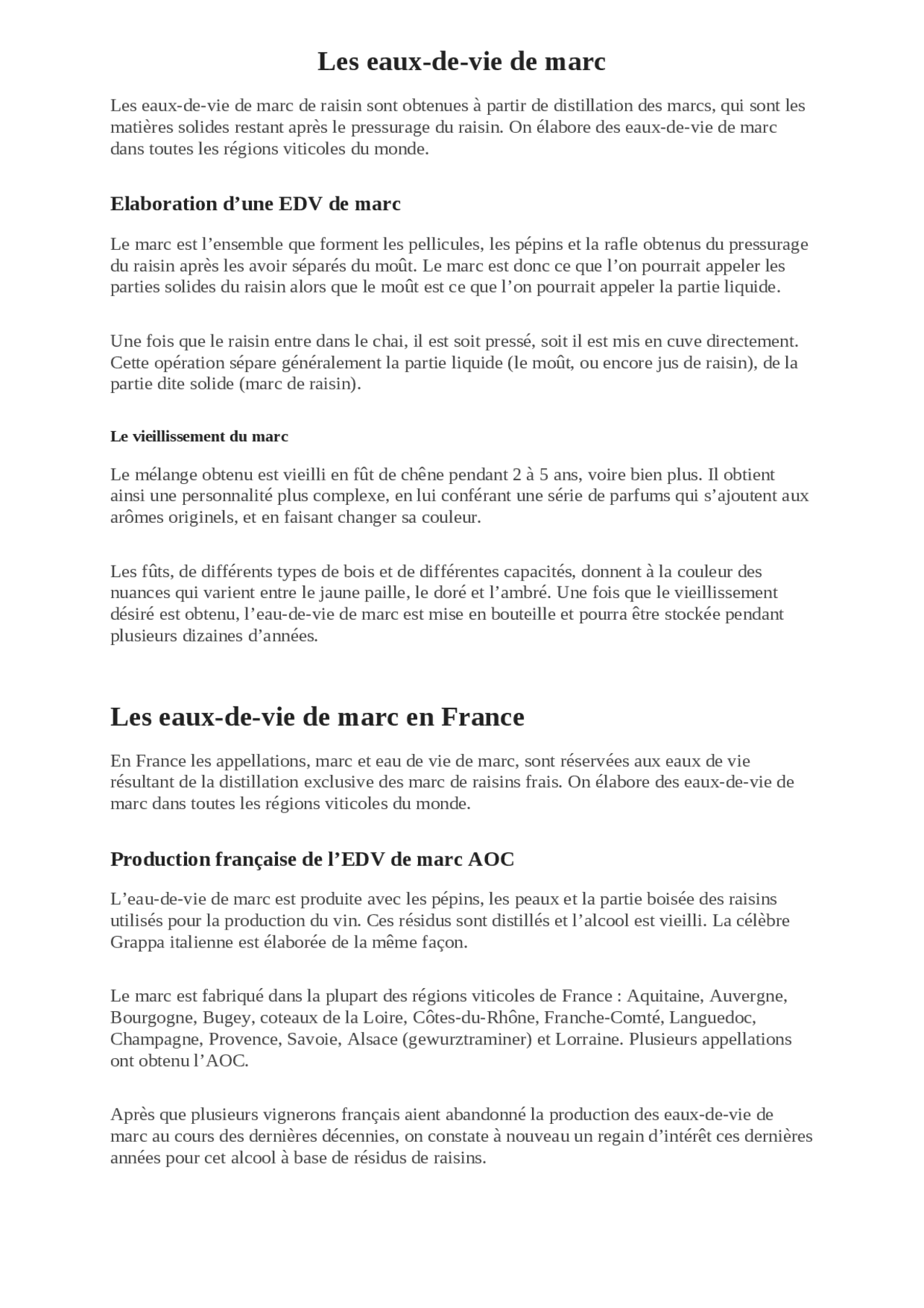 Fiche explicative sur different sujets | Notes Français | Docsity