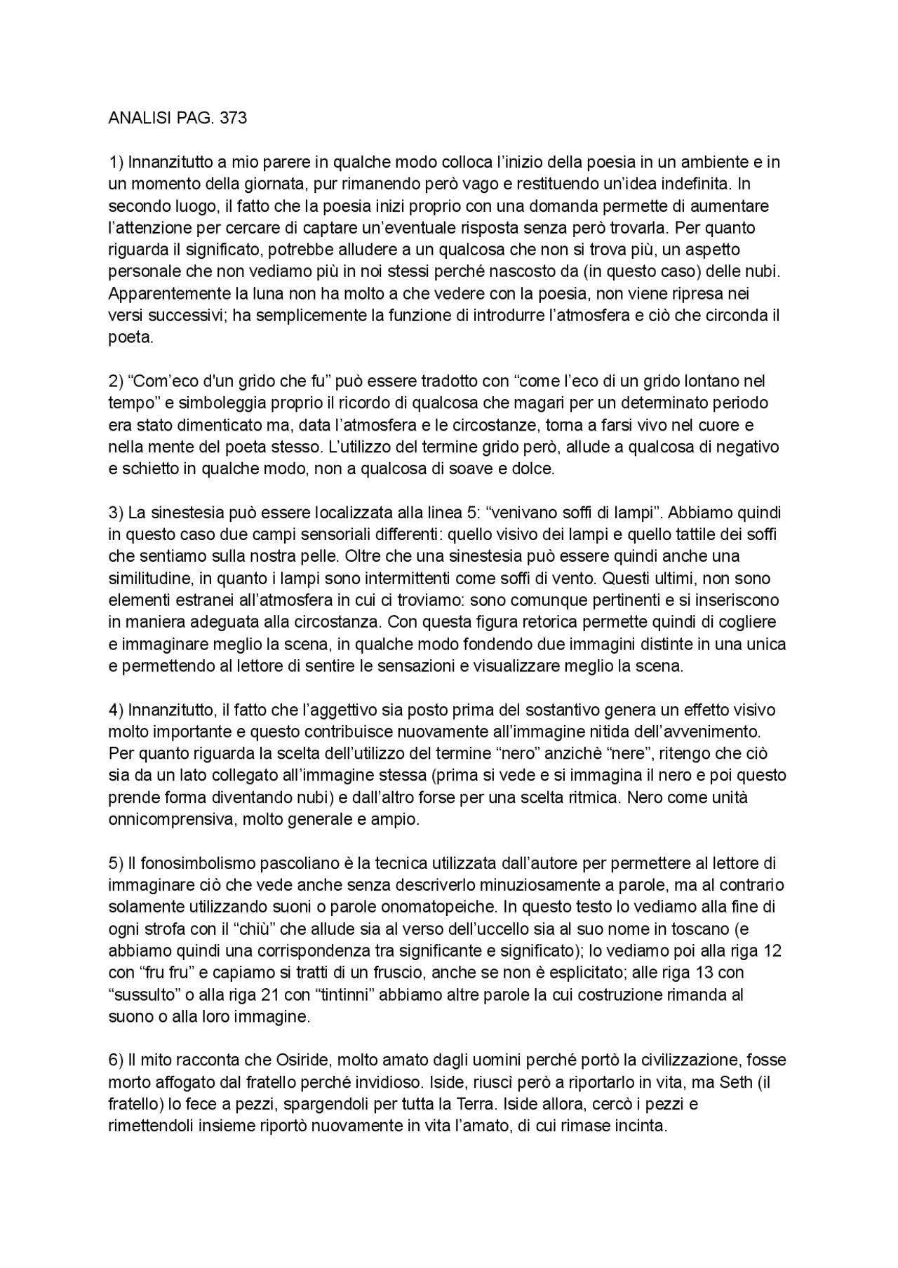 L'assiuolo - commento, analisi e spiegazione opera di Pascoli | Appunti ...