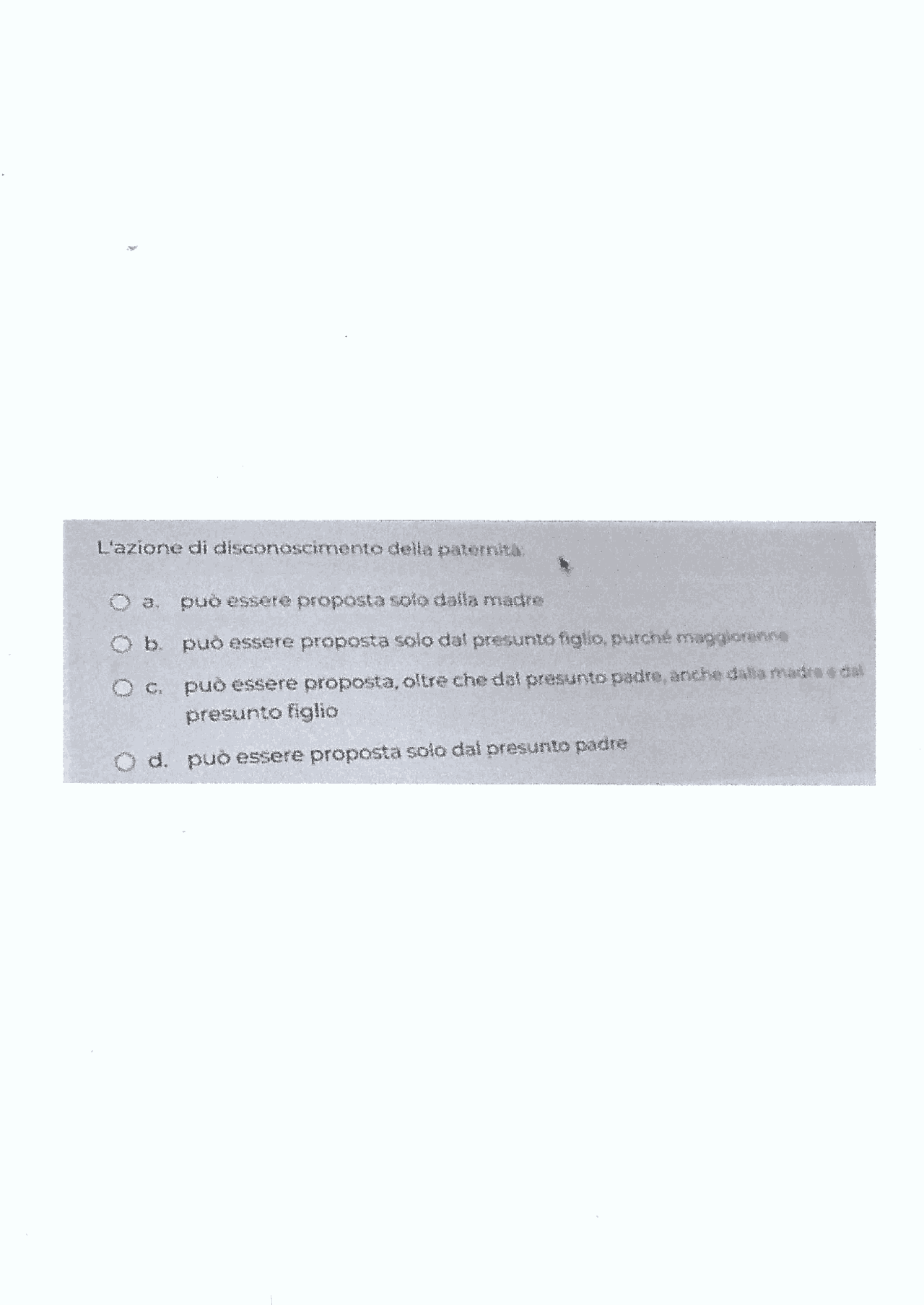 Disconoscimento Paternità Prove Desame Di Istituzioni Di Diritto