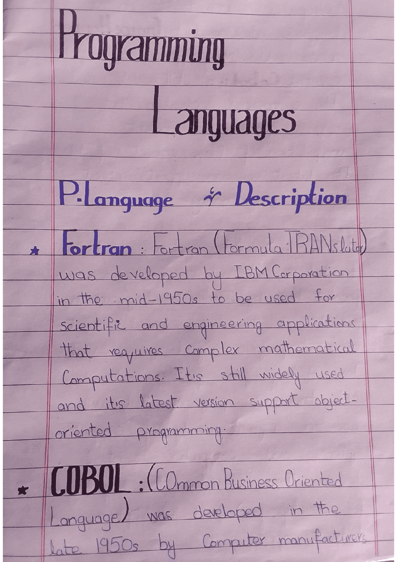 Programming Languages Lecture Notes Programming Languages Docsity 7979