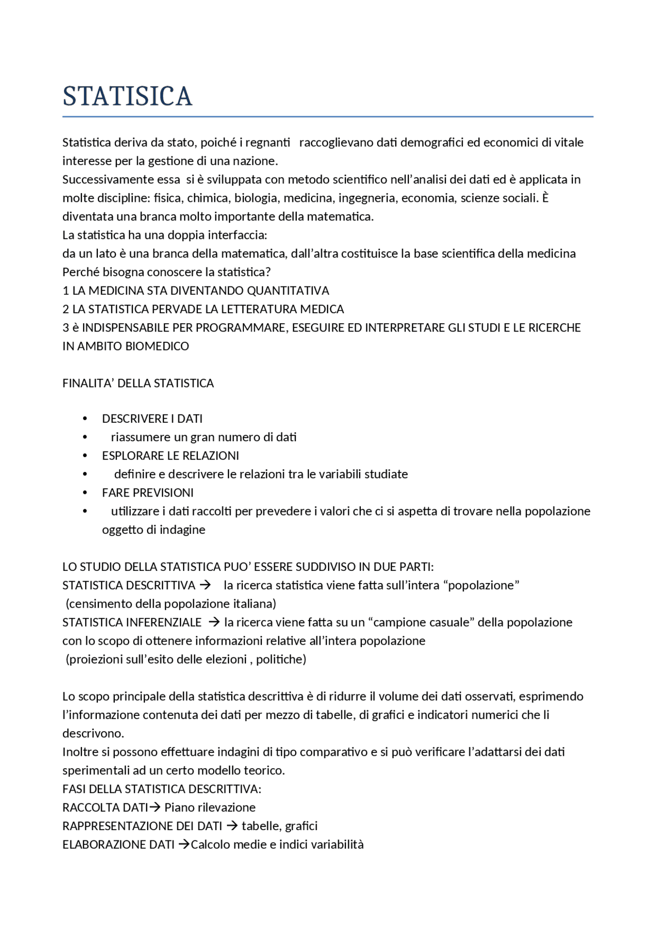 Appunti di statistica integrati da grafici e immagini | Appunti di Statistica | Docsity