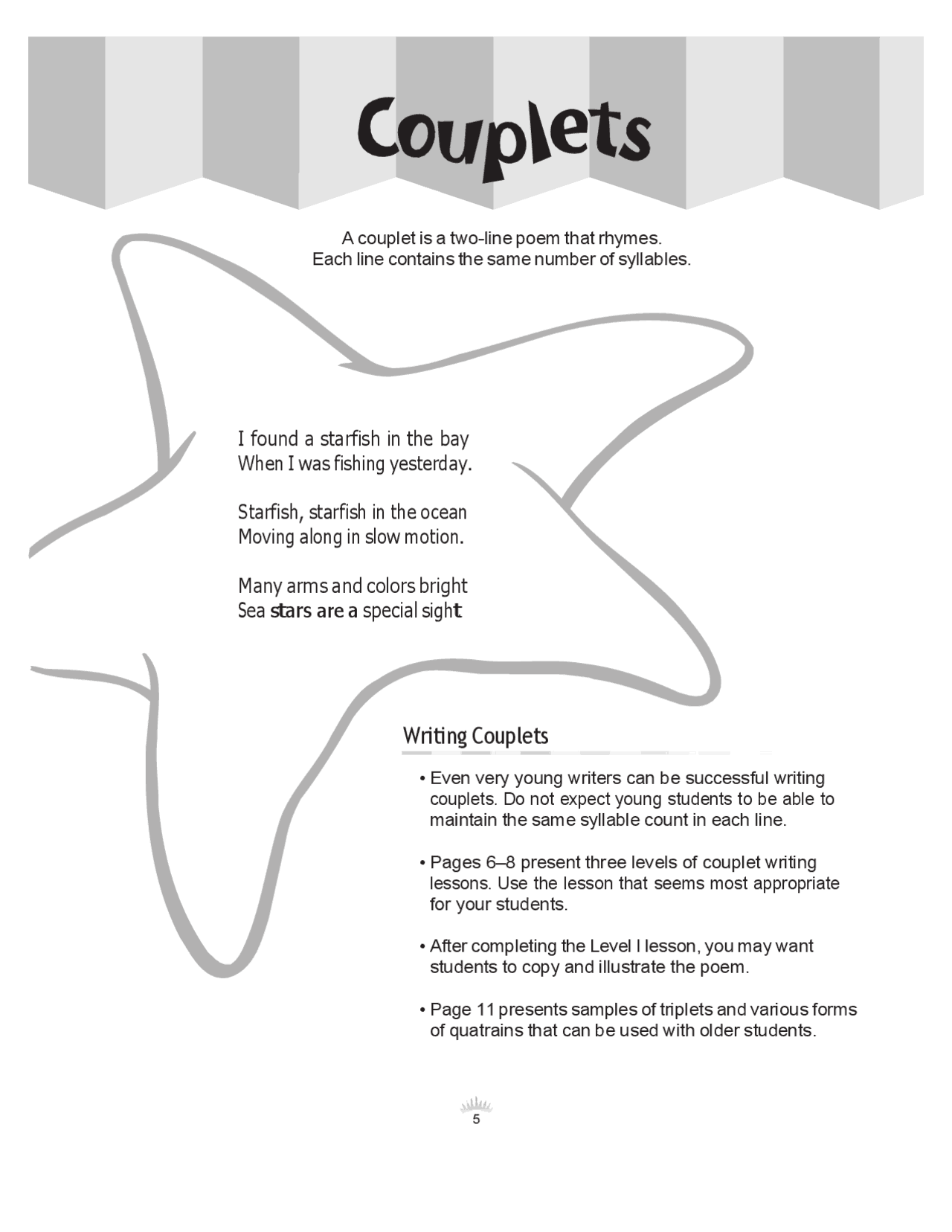 Full lesson to learn how write couplets | Summaries English | Docsity