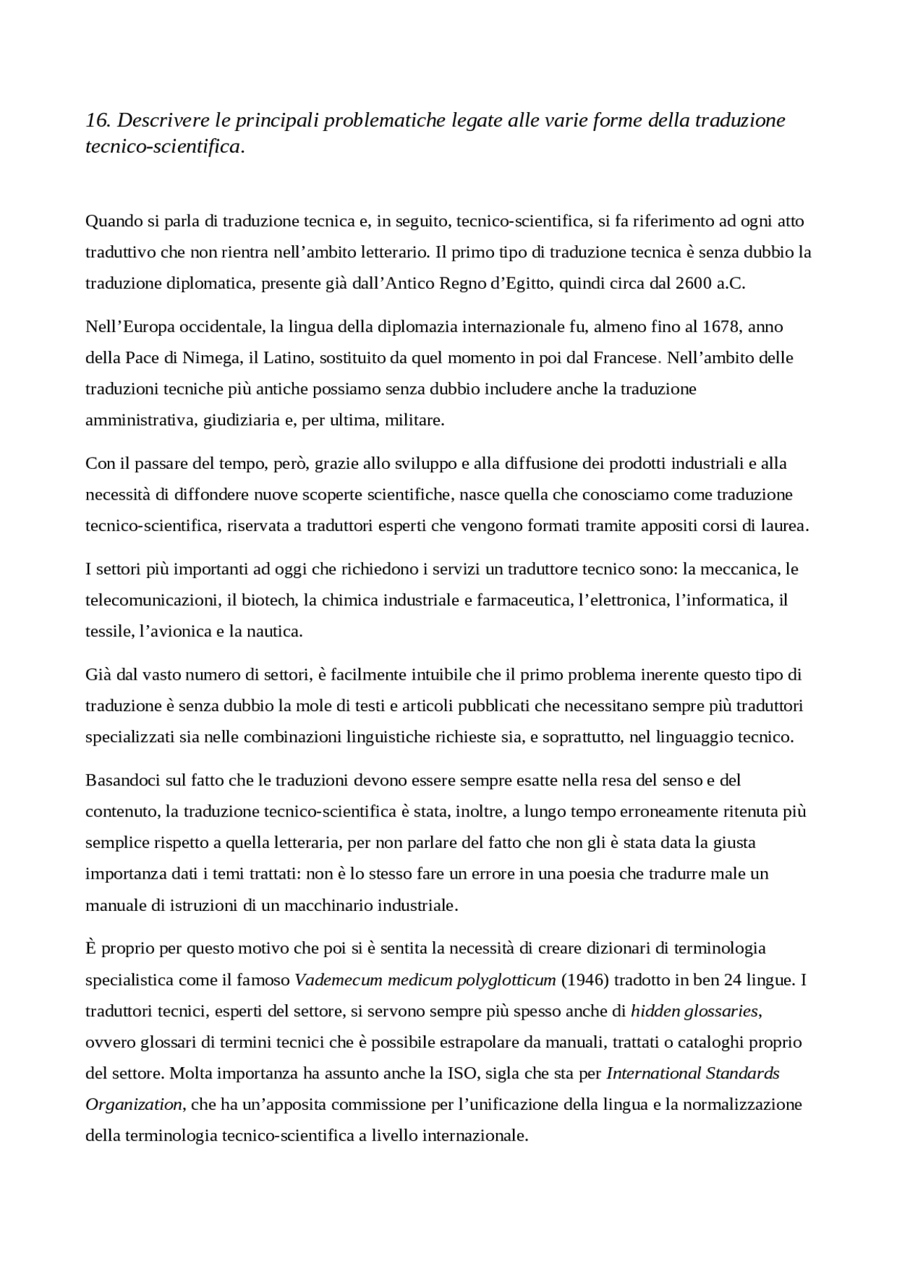 16 Traduzione Tecnico Scientifica Guide Progetti E Ricerche Di