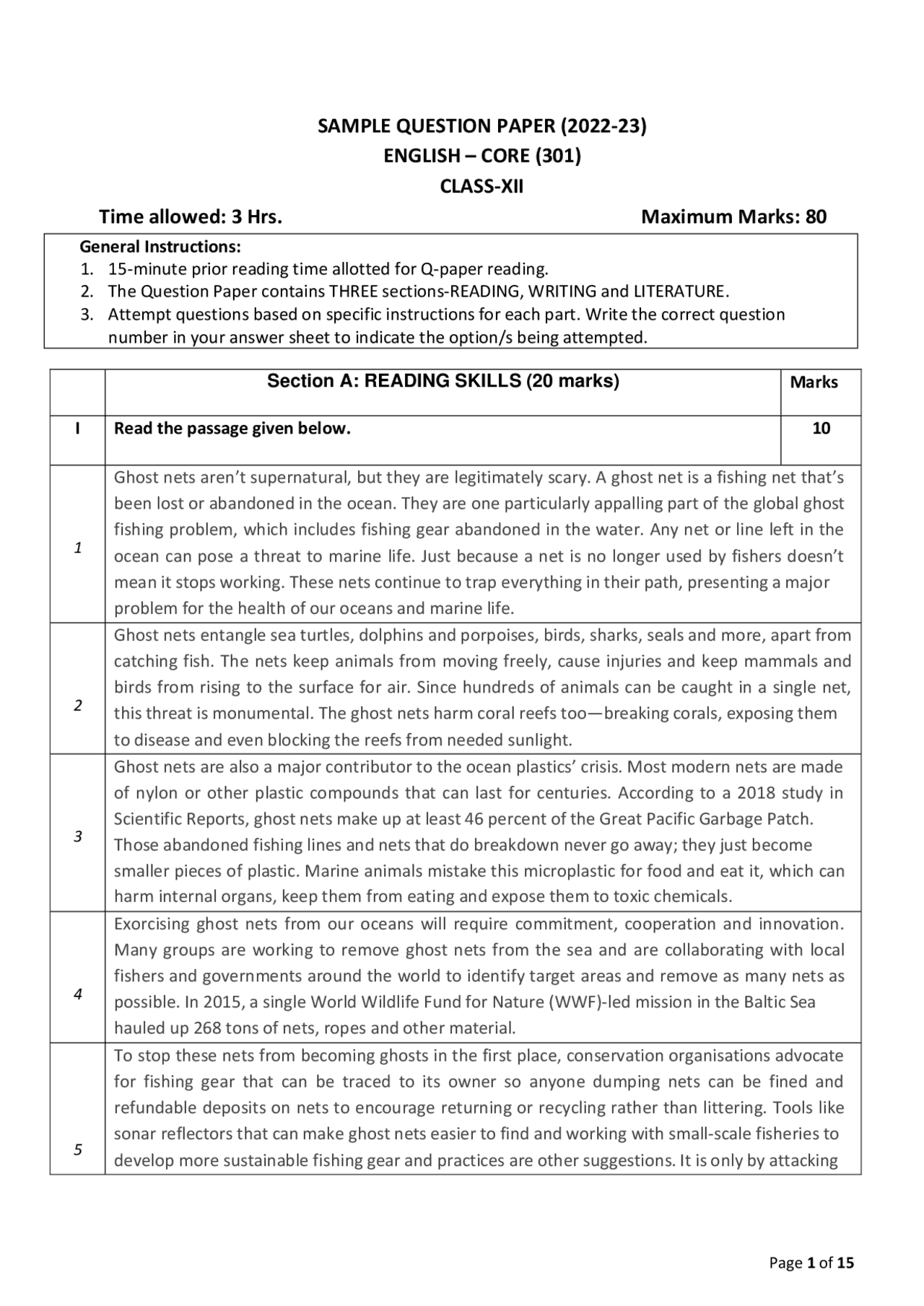 Sample Paper Of Pcb Stream Exams Earth Science Docsity