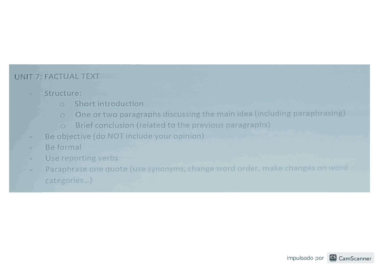 Tipos De Writing Que Pueden Entrar Apuntes De Idioma Inglés Docsity