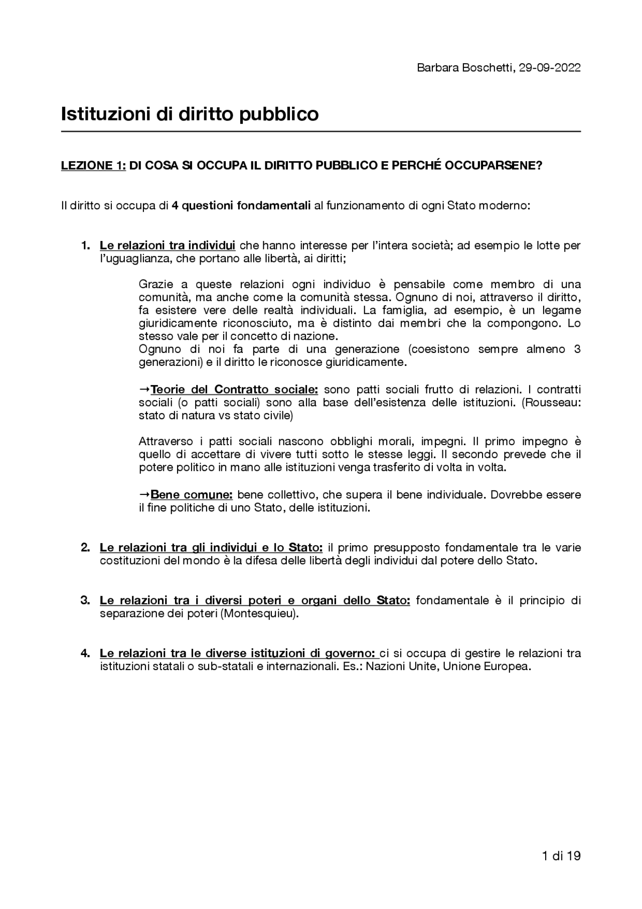 Appunti di istituzioni di diritto pubblico a.a. 2022/23 prof. Barbara Boschetti | Appunti di ...