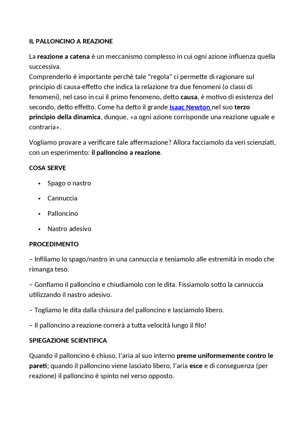 Esperimento Di Fisica Schemi E Mappe Concettuali Di Fisica Docsity