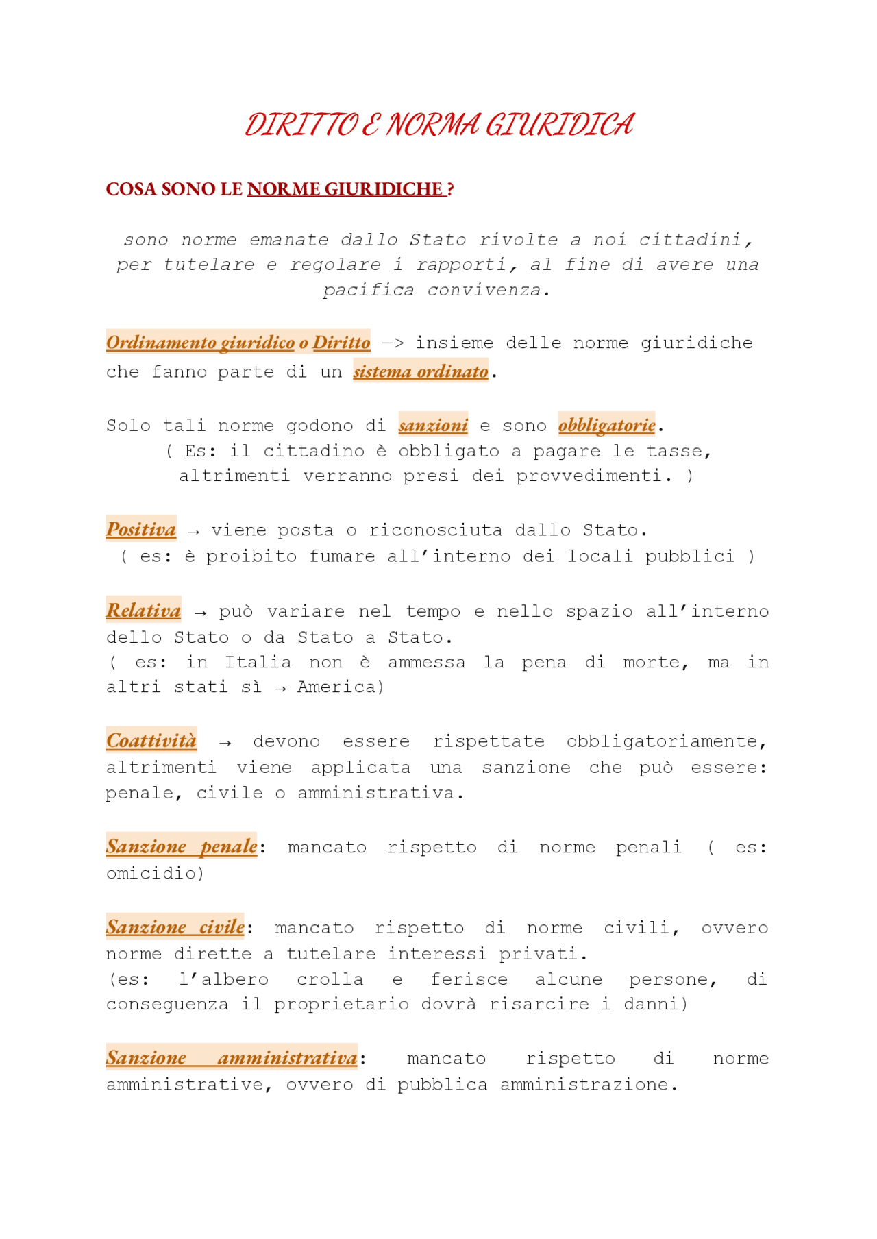 Norme Giuridiche Del Diritto Schemi E Mappe Concettuali Di Diritto