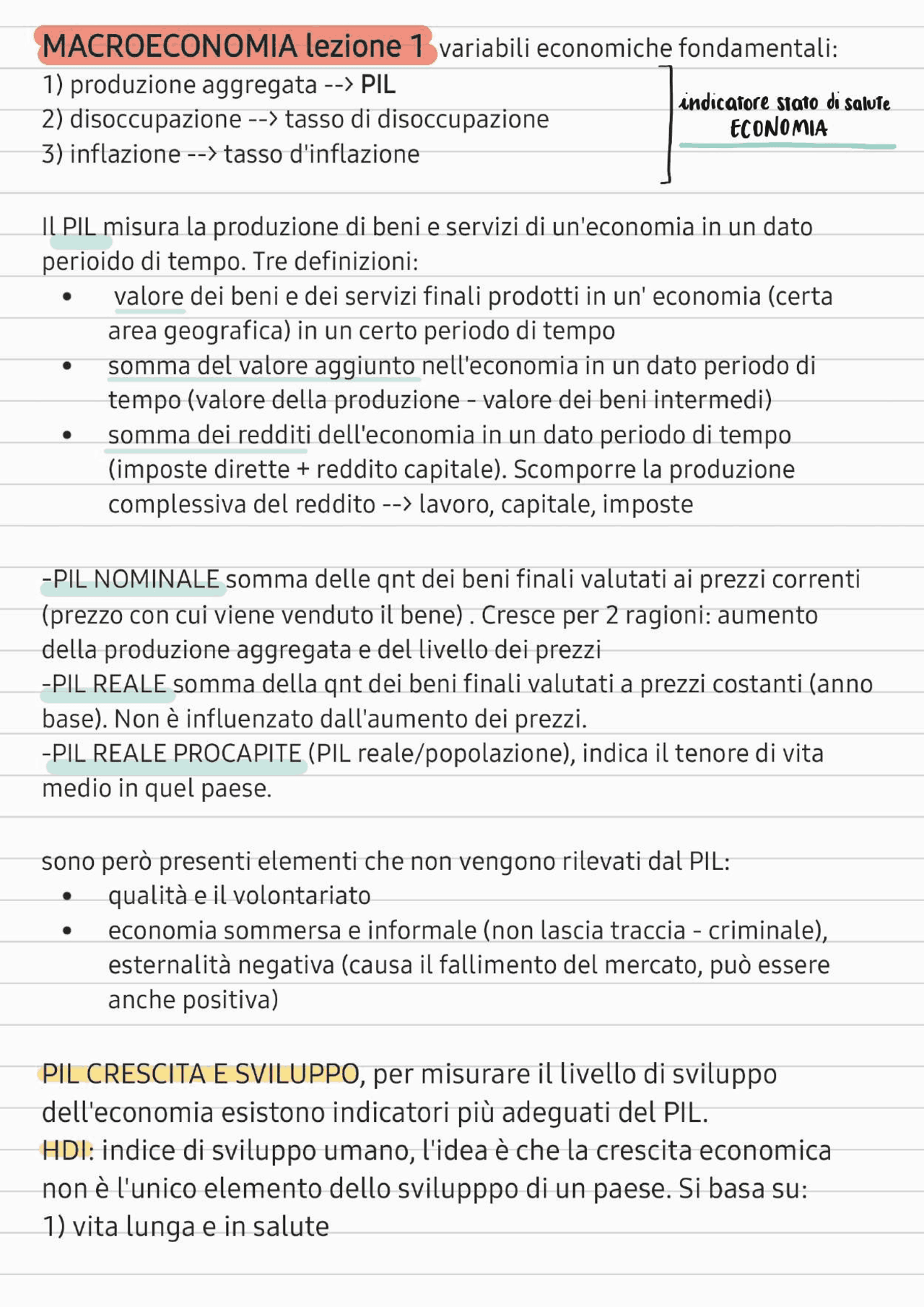 Macroeconomia Appunti Uniti Alle Spiegazioni Slide E Libro O