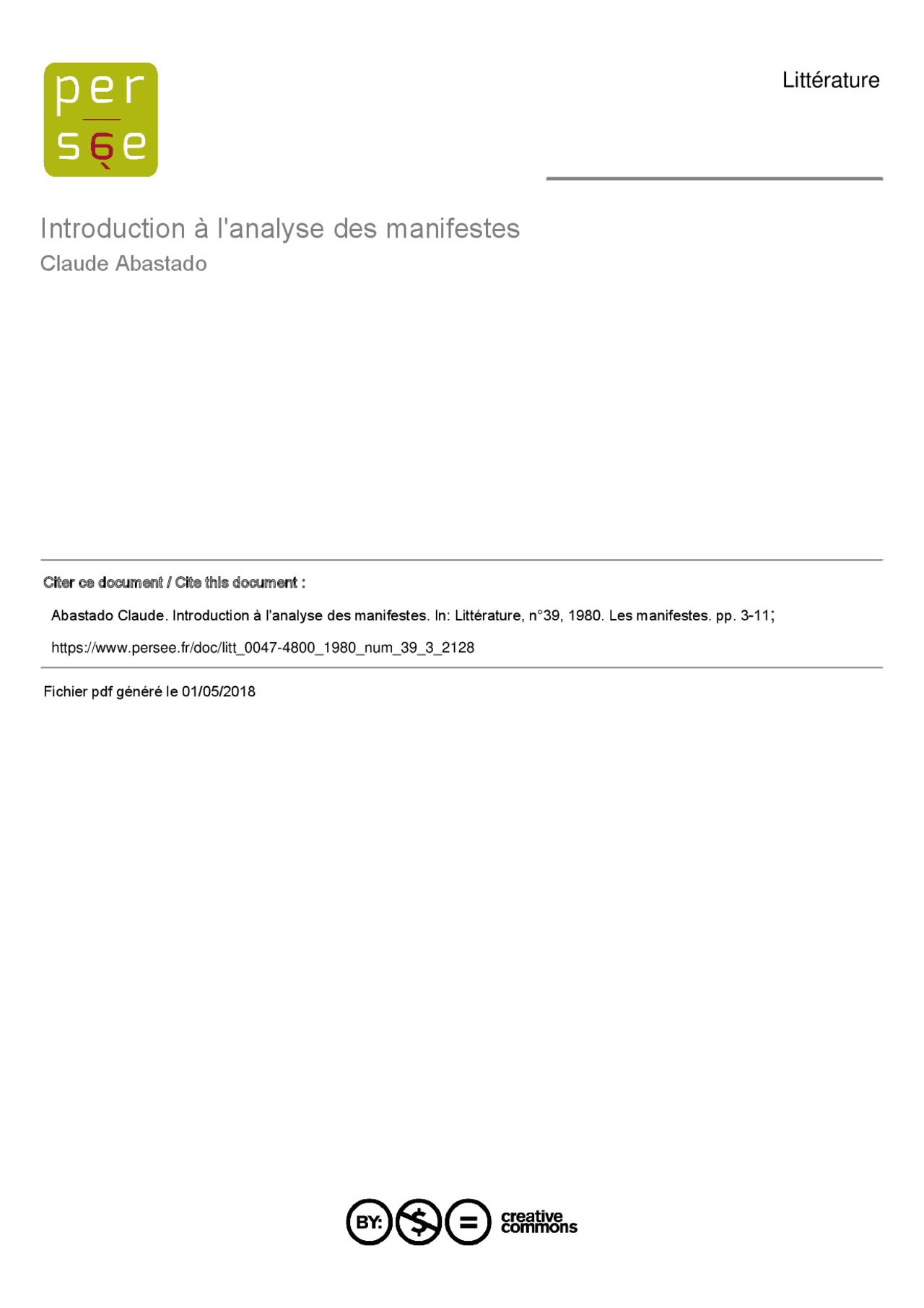 Analyse Du Manifeste Appunti Di Lingua Francese Docsity