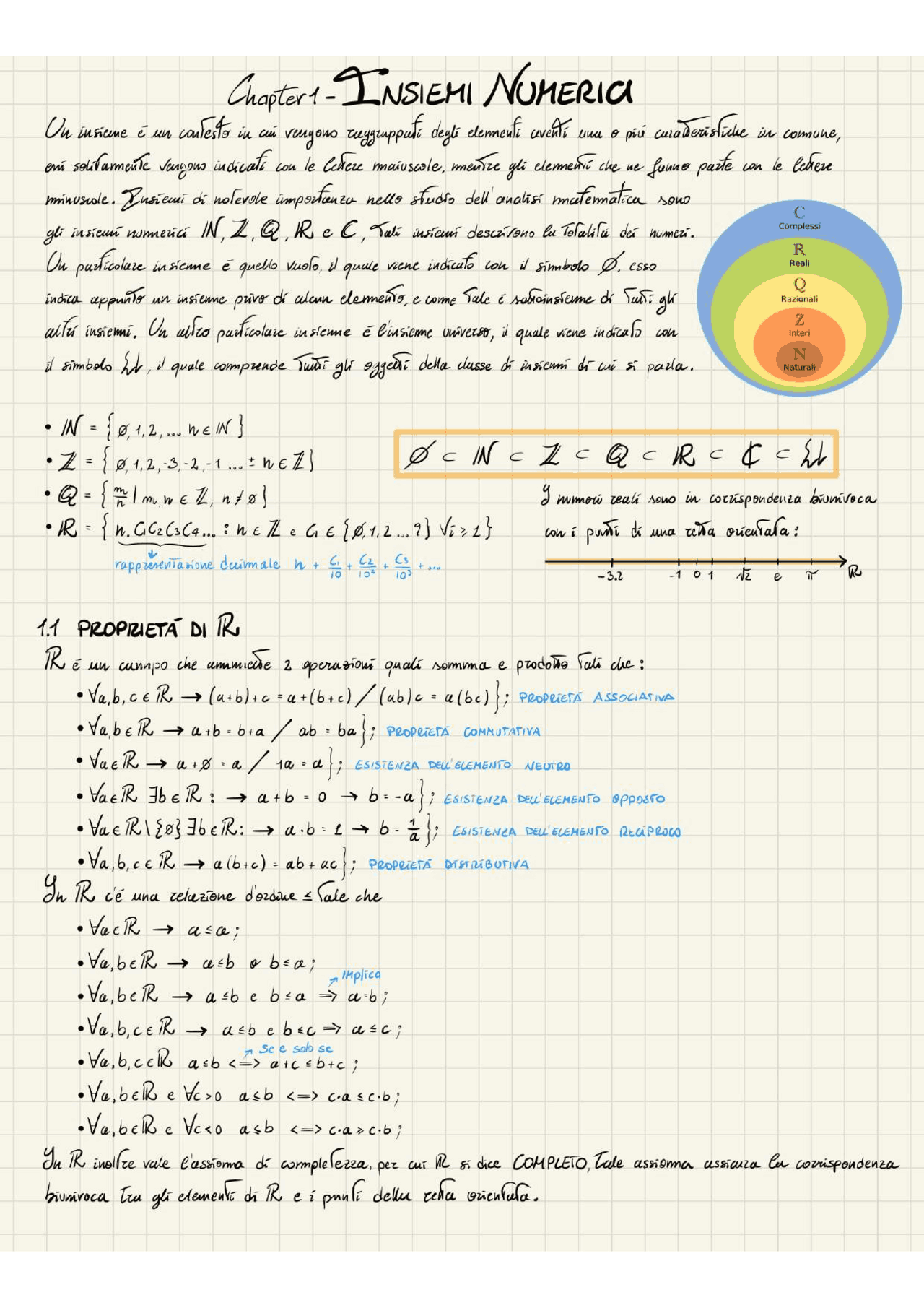 Insiemi Numerici E Formalismo Analisi Matematica I Appunti Di