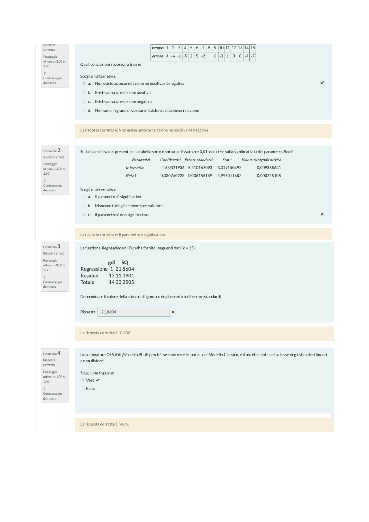 Verifica 8 Inferenza Statistica Prove Desame Di Statistica