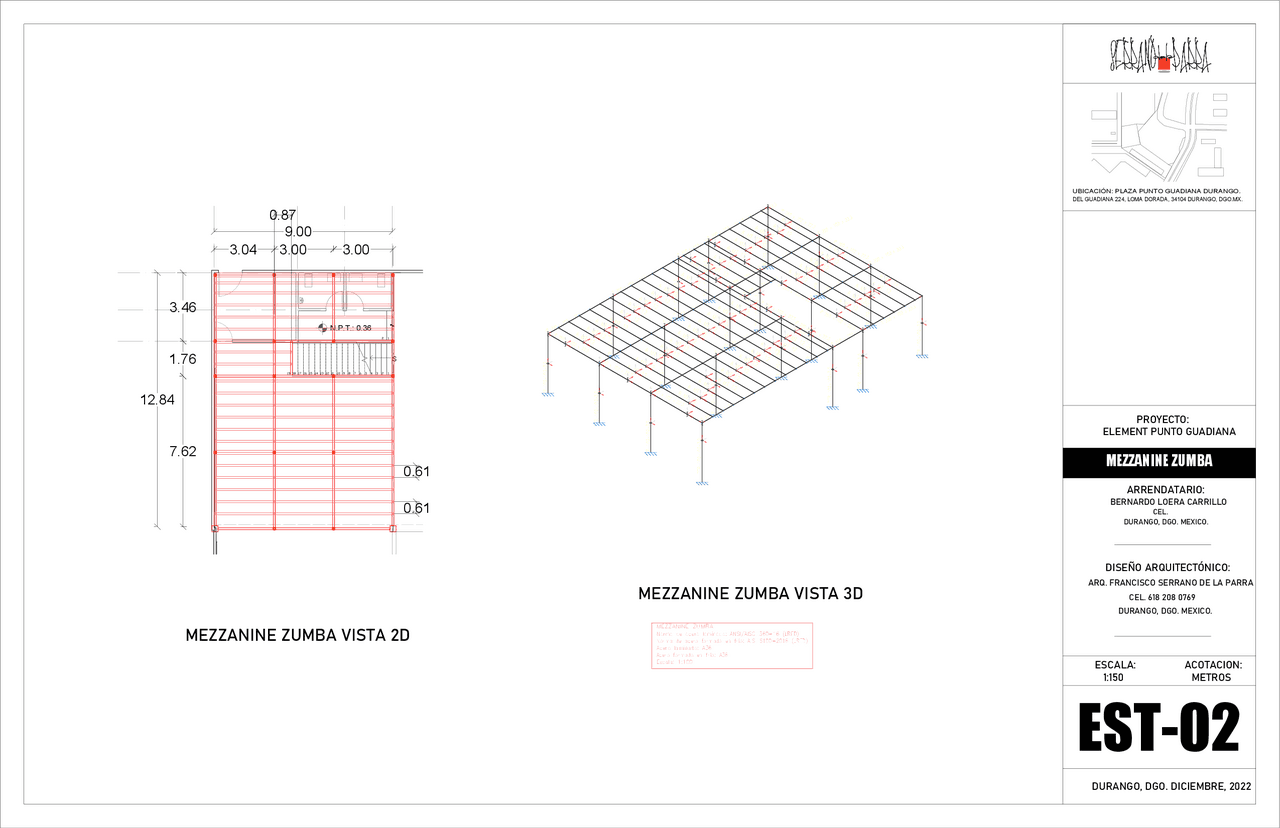 Estructura de un mezzanine de madera para soportar mas de 2 toneladas ...