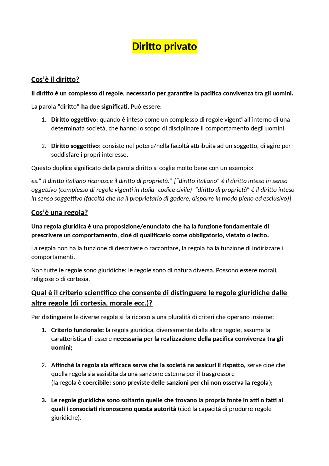 Diritto Privato Verona Appunti Di Diritto Privato Docsity