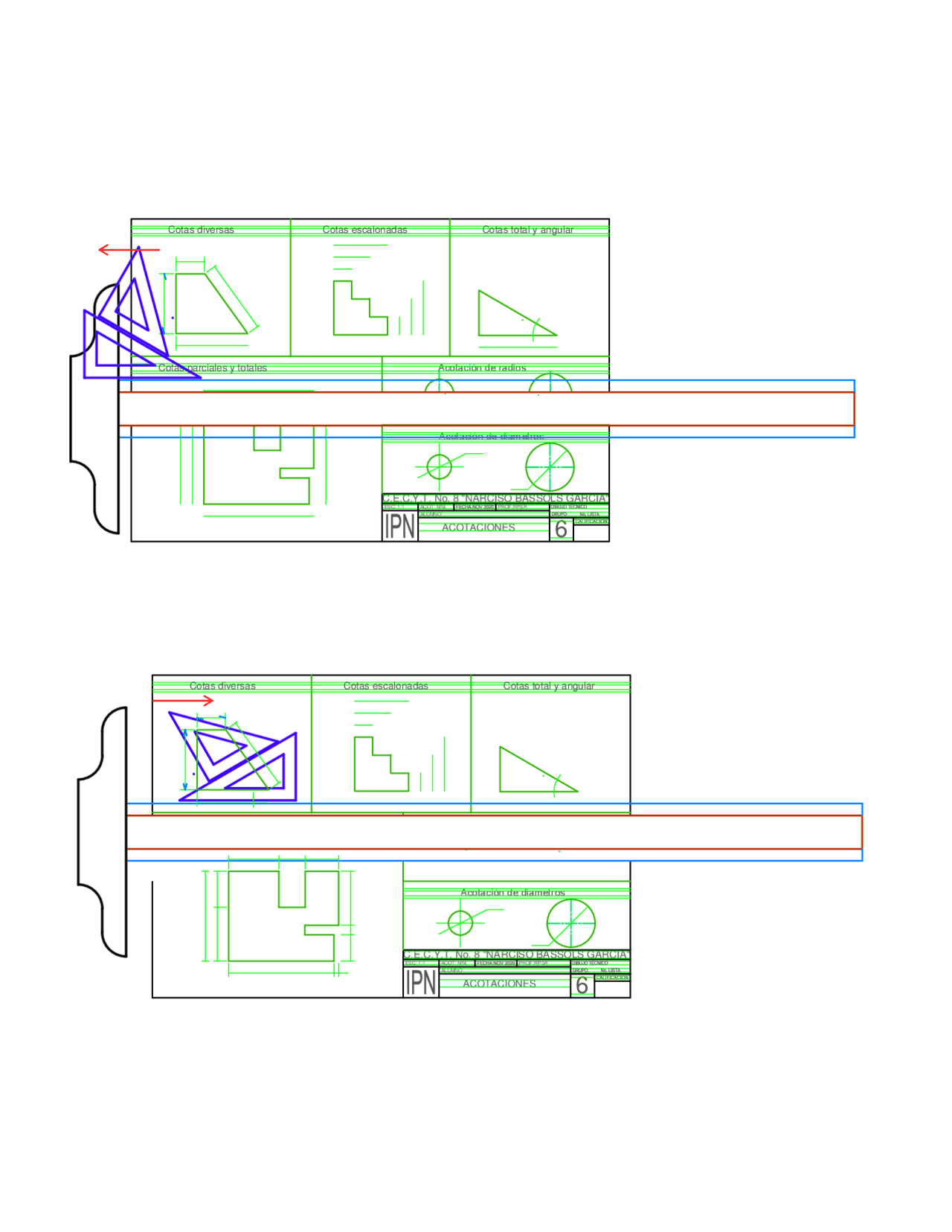 FLECHAS DE ACOTACION | Apuntes de Dibujo técnico | Docsity