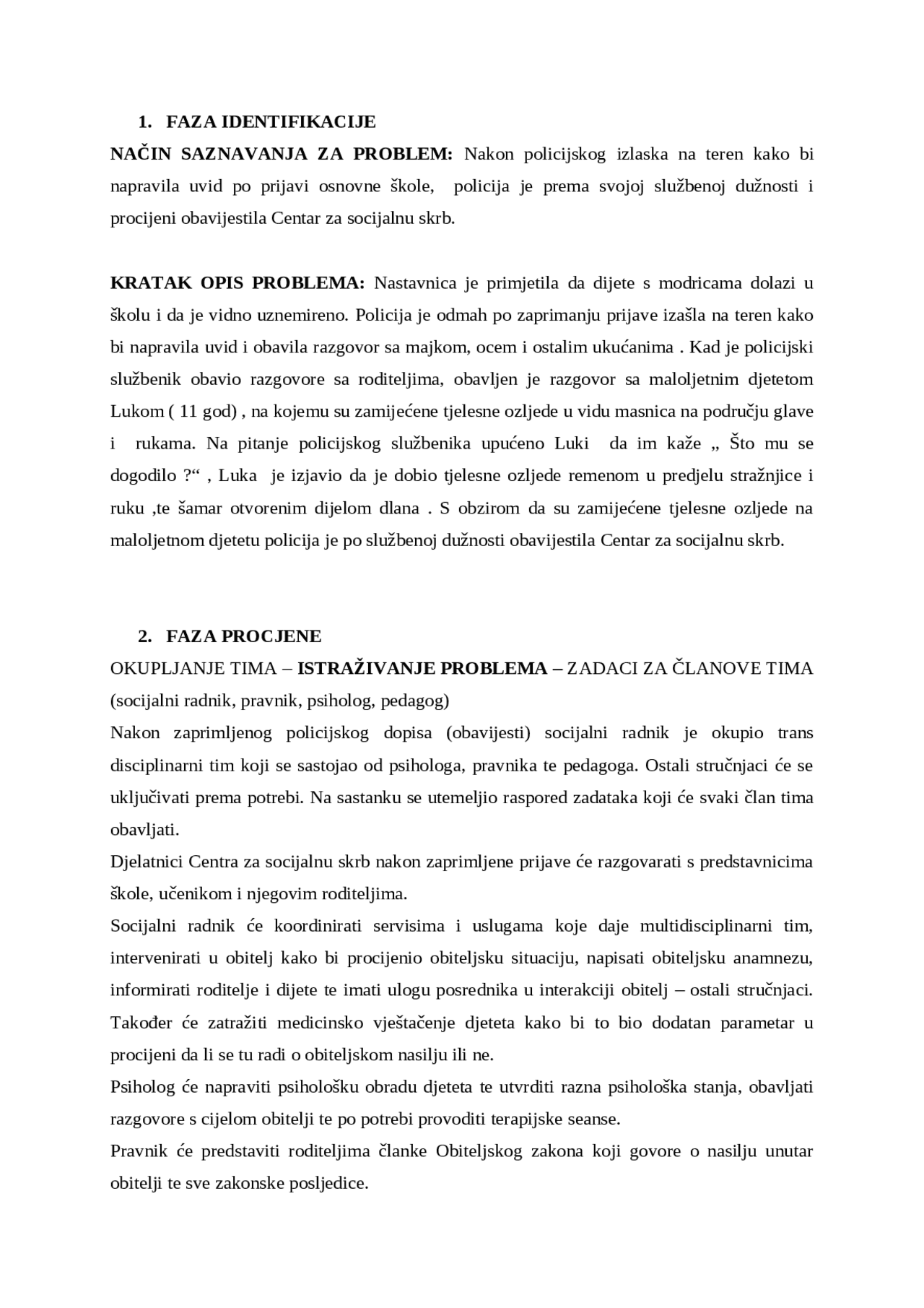 Socijalni rad s obitelji | Vodiči, Projekti, Istraživanja' predlog Primenjena sociologija | Docsity