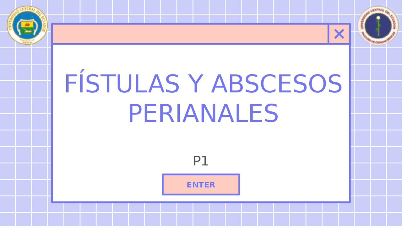 FÍSTULAS Y ABSCESOS PERIANALES | Diapositivas de Medicina | Docsity