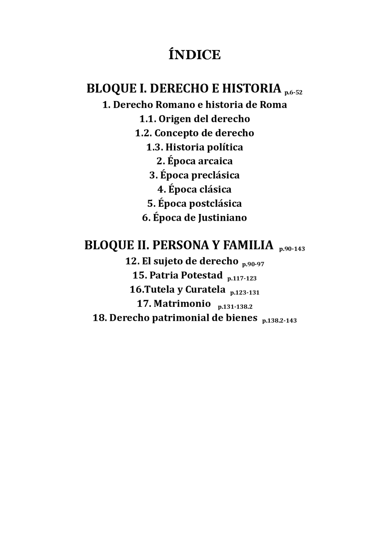Derecho Romano Bloque I Apuntes De Derecho Romano Docsity