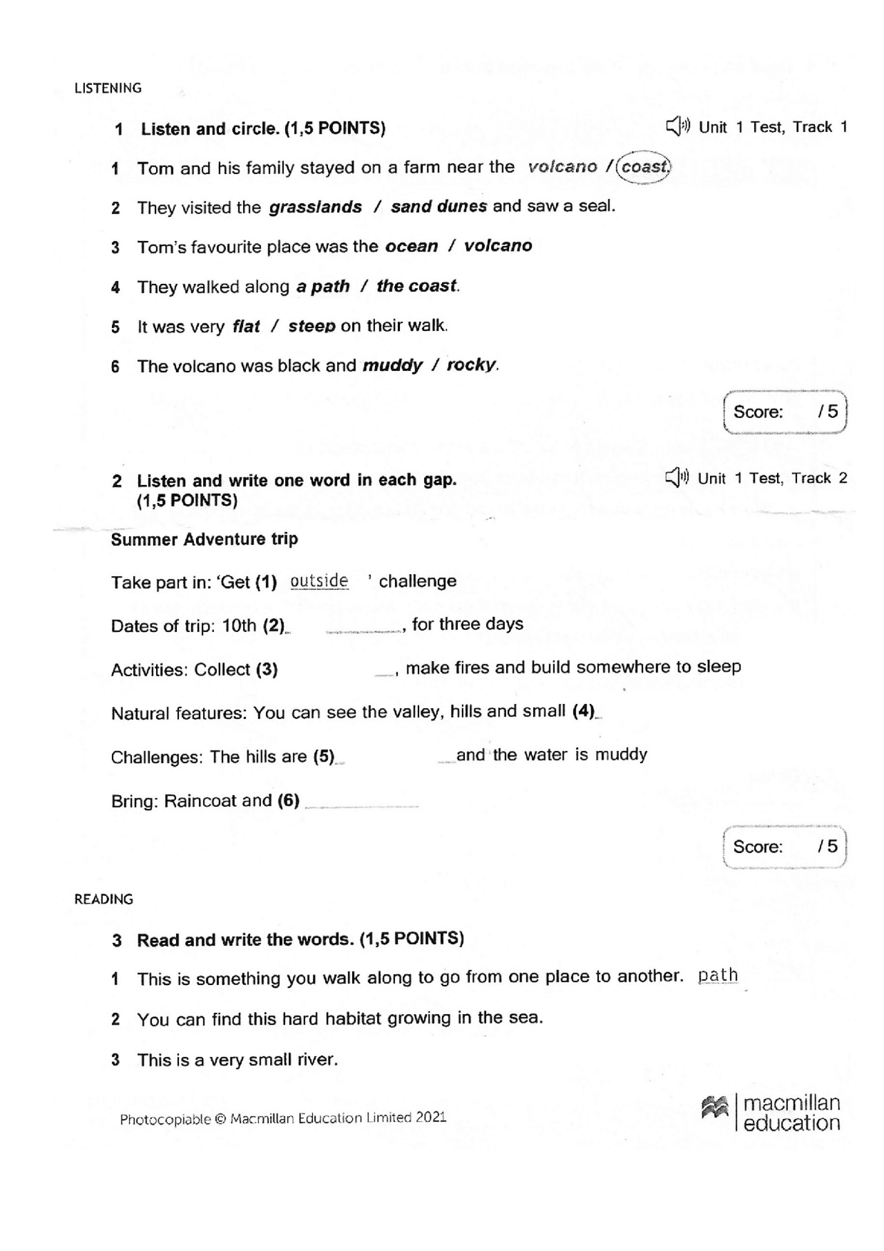 Lead The Way Unit 1 5° Exámenes Selectividad De Inglés Docsity