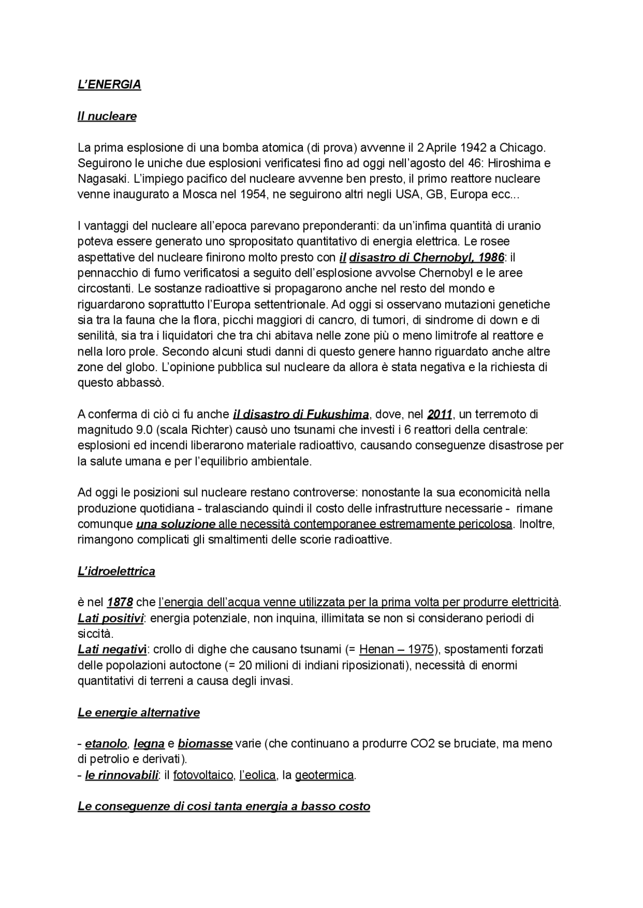 Schema/riassunto del cap. III - L’antropocene in Irye e Osterhammel ...