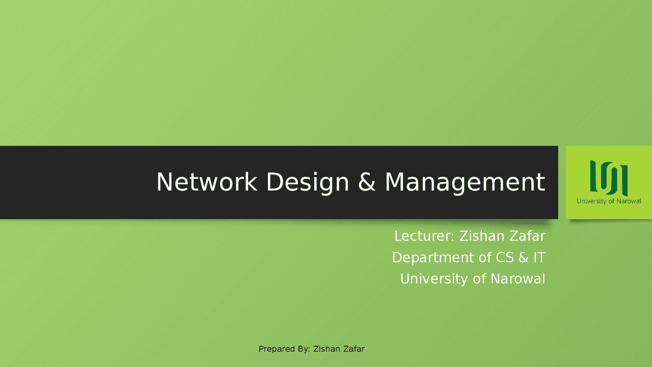 Top down network design slides | Schemes and Mind Maps Network Design | Docsity