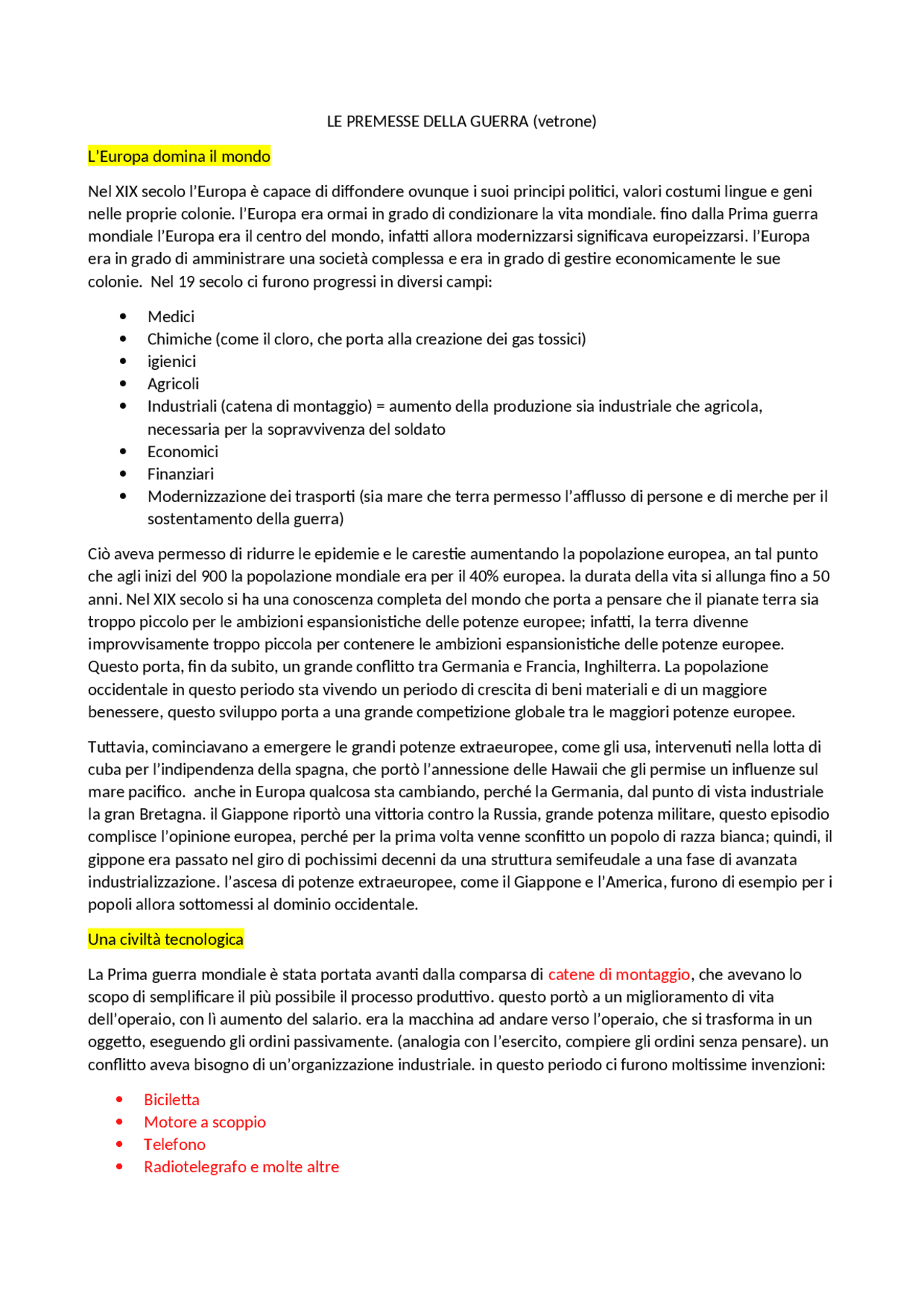 Appunti In Classe E Riassunto Libro Di Banti Appunti Di Storia