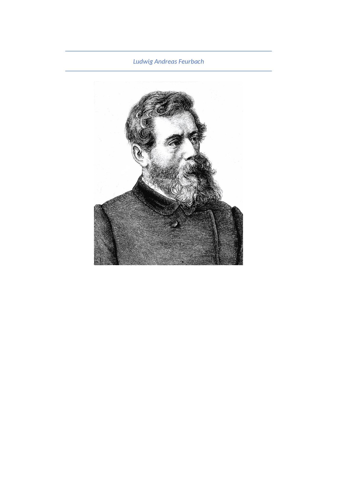 Ludwig Andreas Feurbach, appunti completi con esempi | Appunti di ...