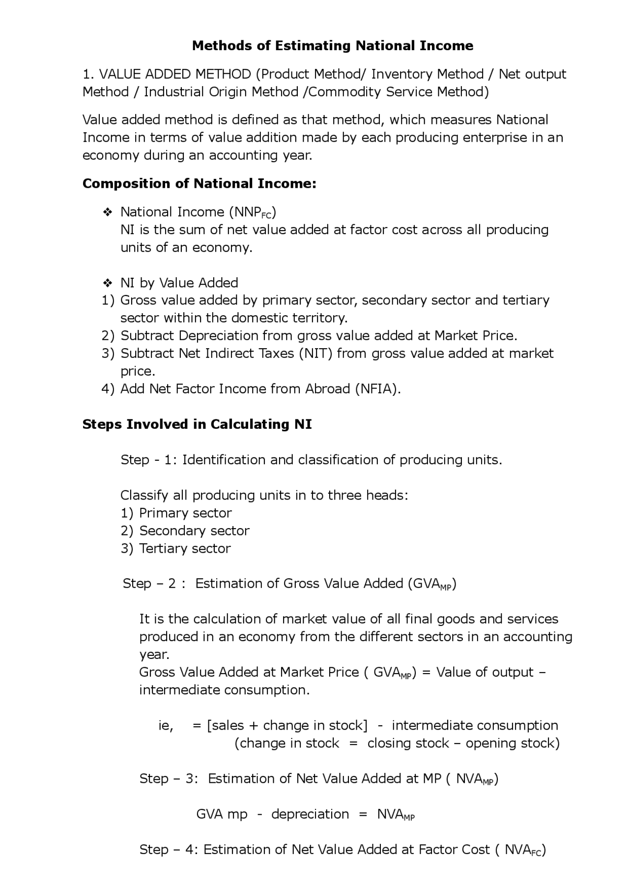 The chapter name is national income of economics class 12 | Study notes ...