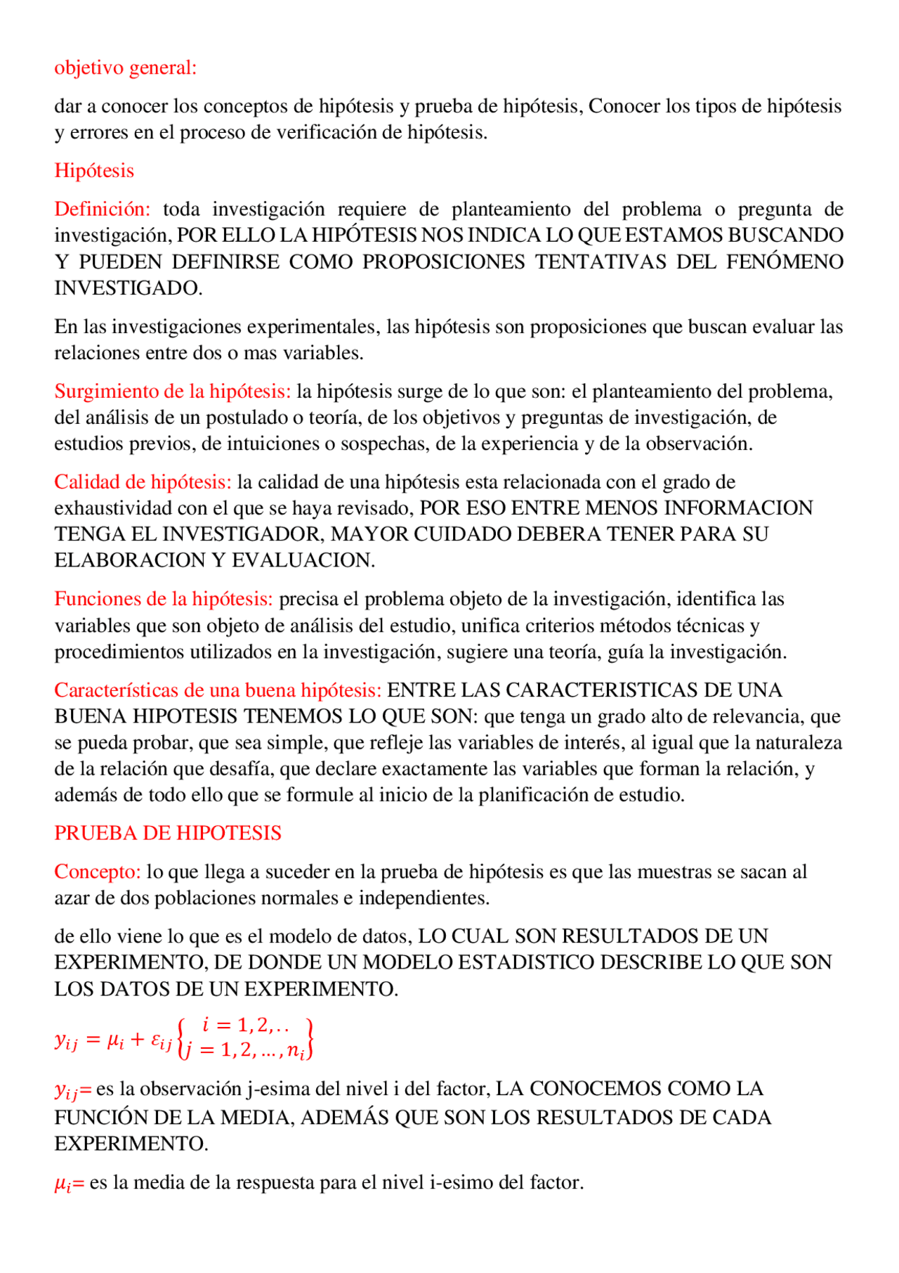 Pruebas de hipotesis de diseño experimental | Esquemas y mapas ...