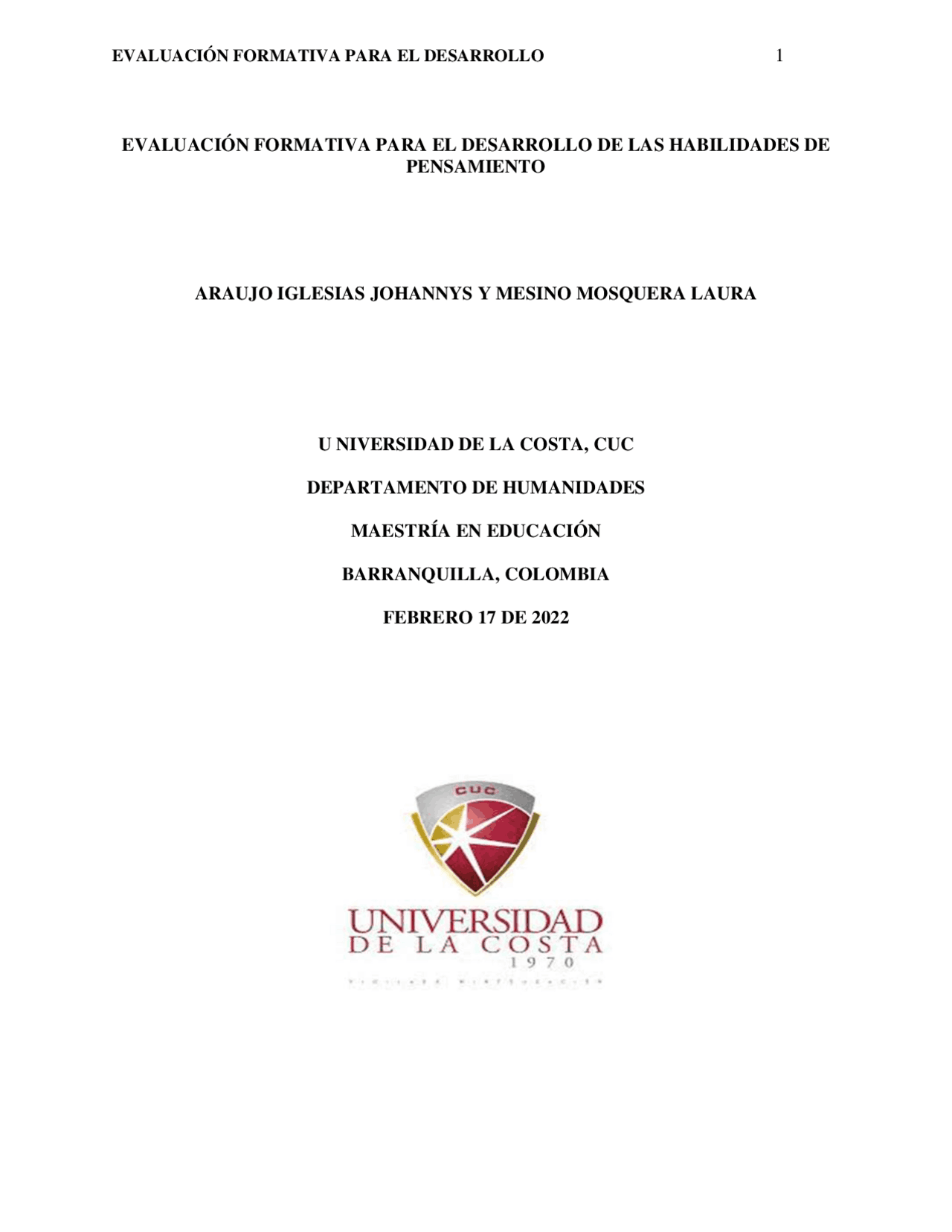 Evaluacion Formativa Resúmenes De Educación Avanzada Docsity