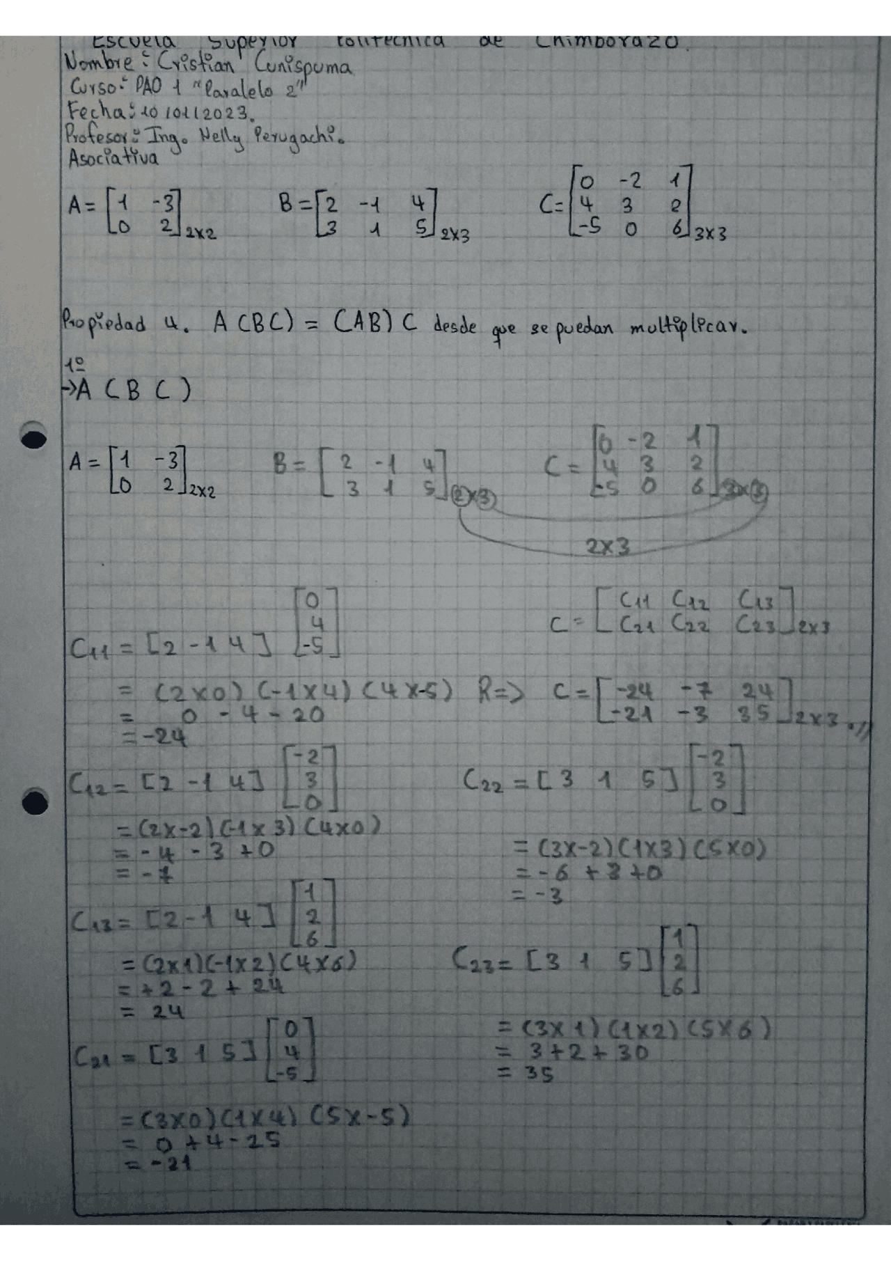 Matematicas Matrices Apuntes De Matemáticas Docsity