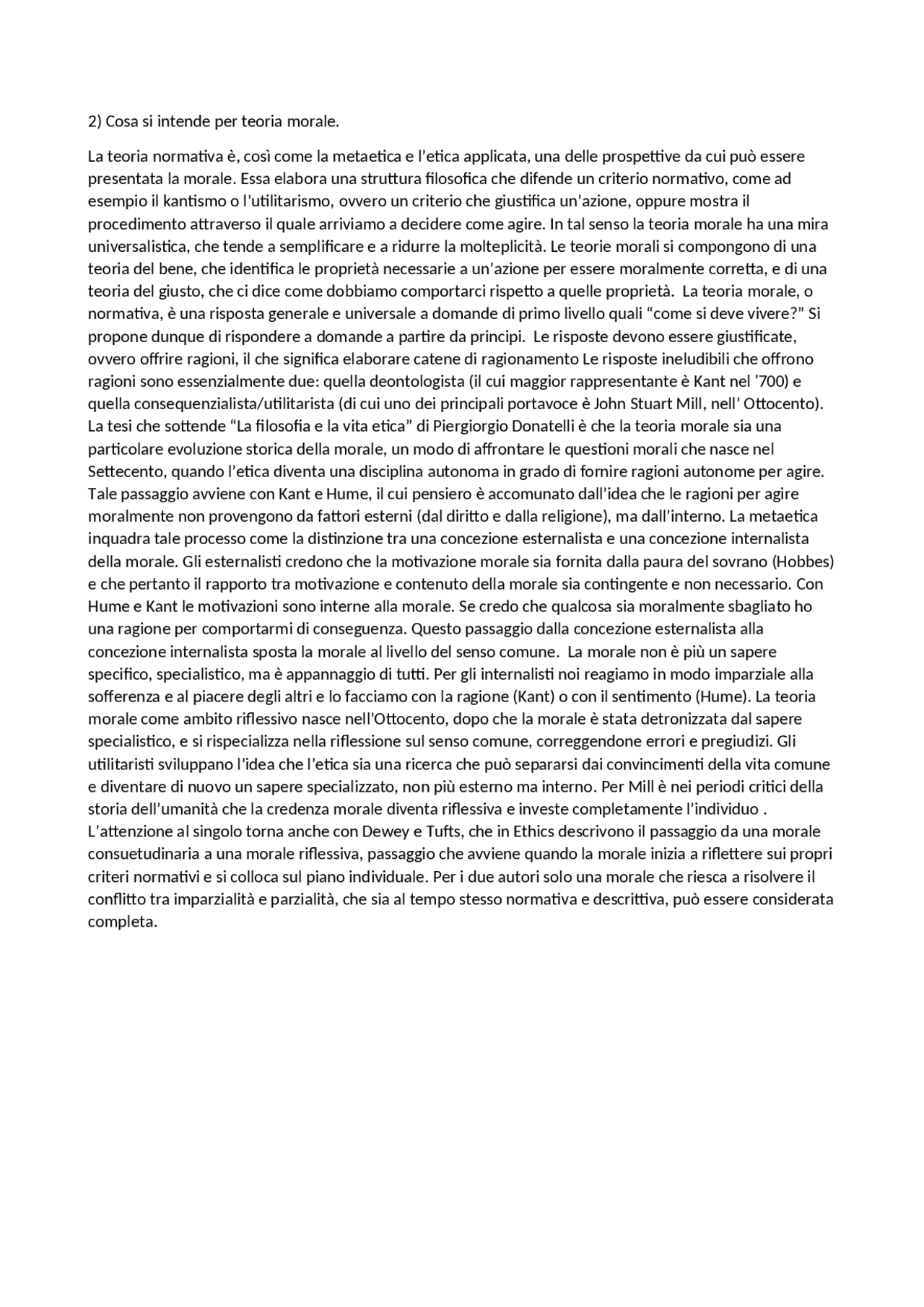 Definizione Di Teoria Morale Schemi E Mappe Concettuali Di Filosofia