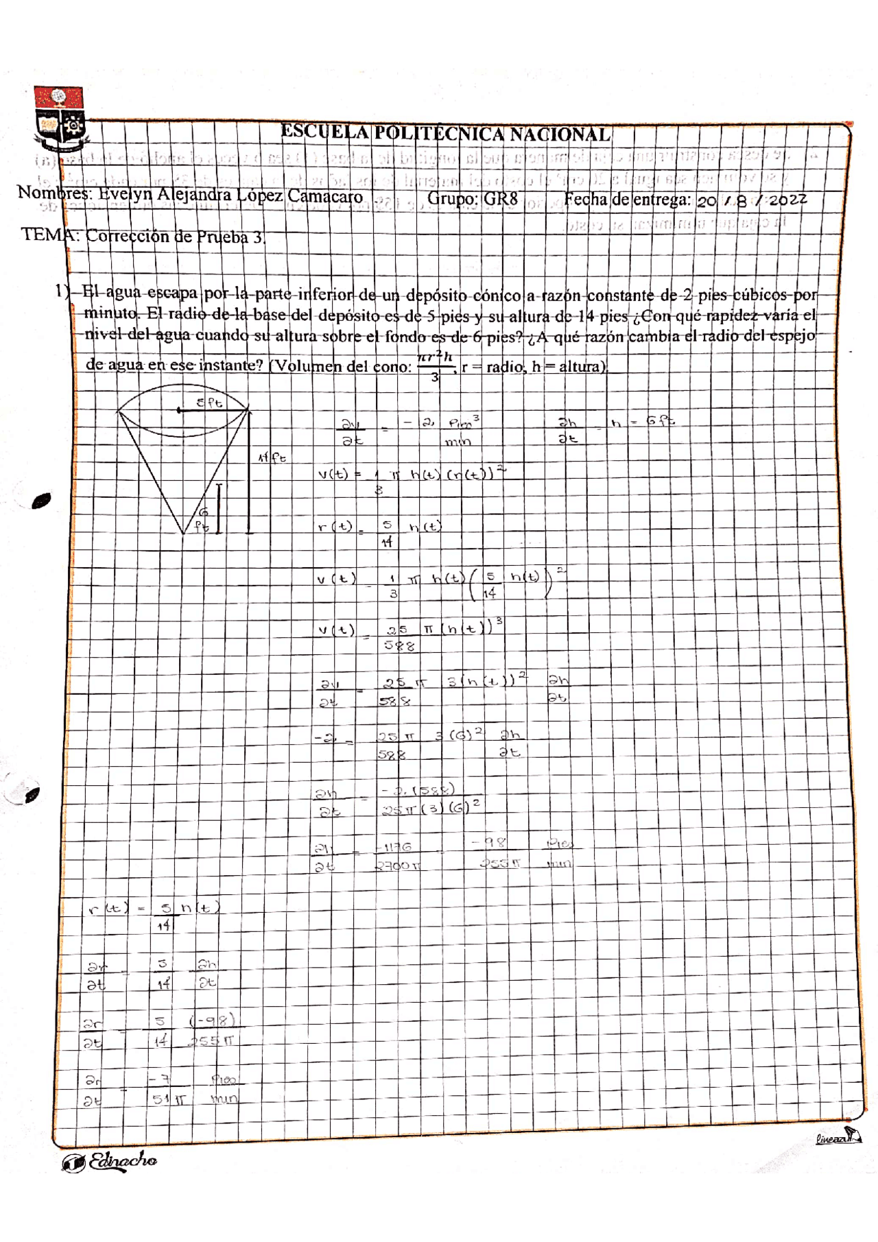 Ejercicios CÁlculo En Una Variable Epn Ejercicios De Cálculo Docsity