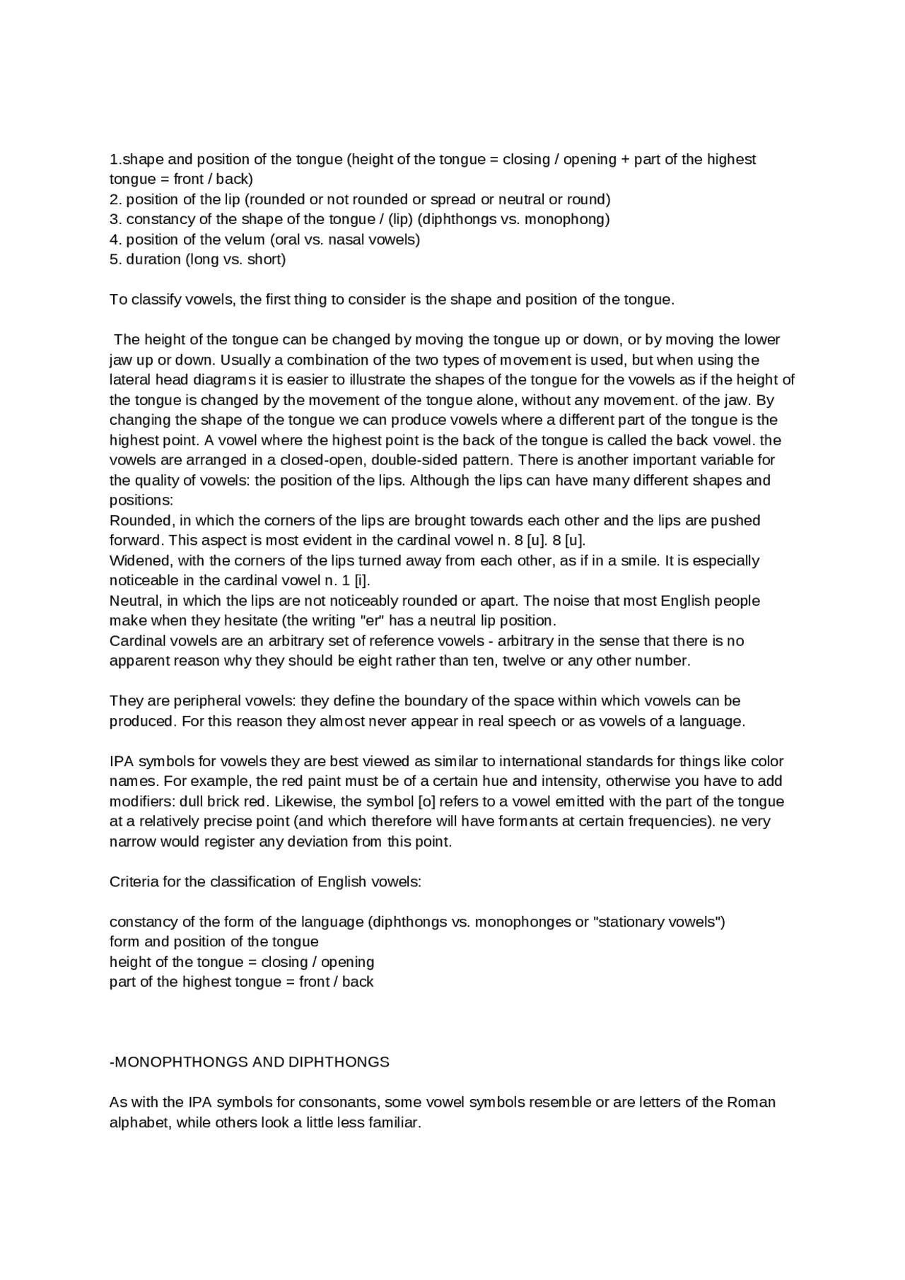 Linguistica Inglese Riassunto Slide Seconda Parte Appunti Di