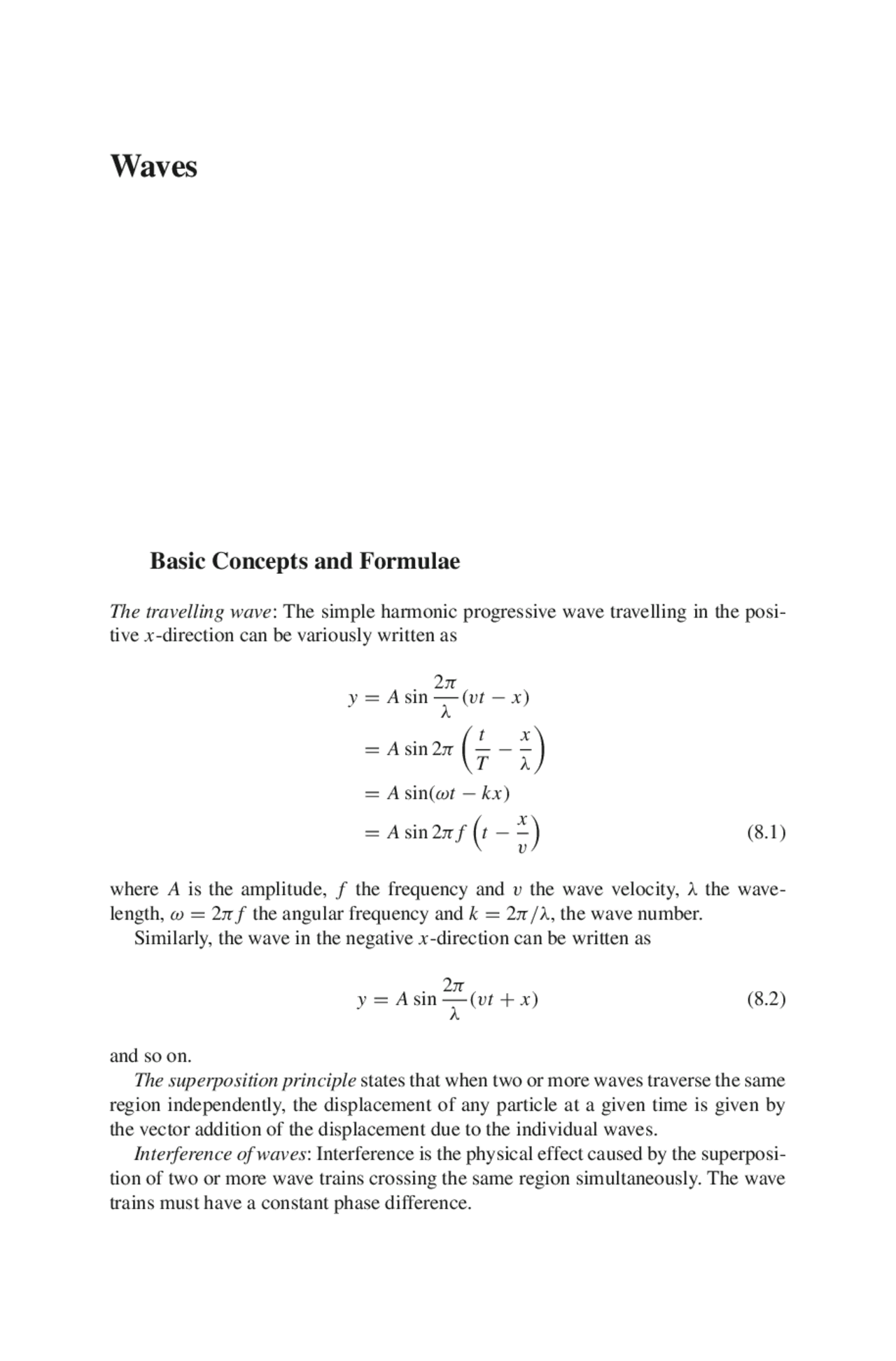 Waves Exercises Performed Esercizi Di Fisica Docsity