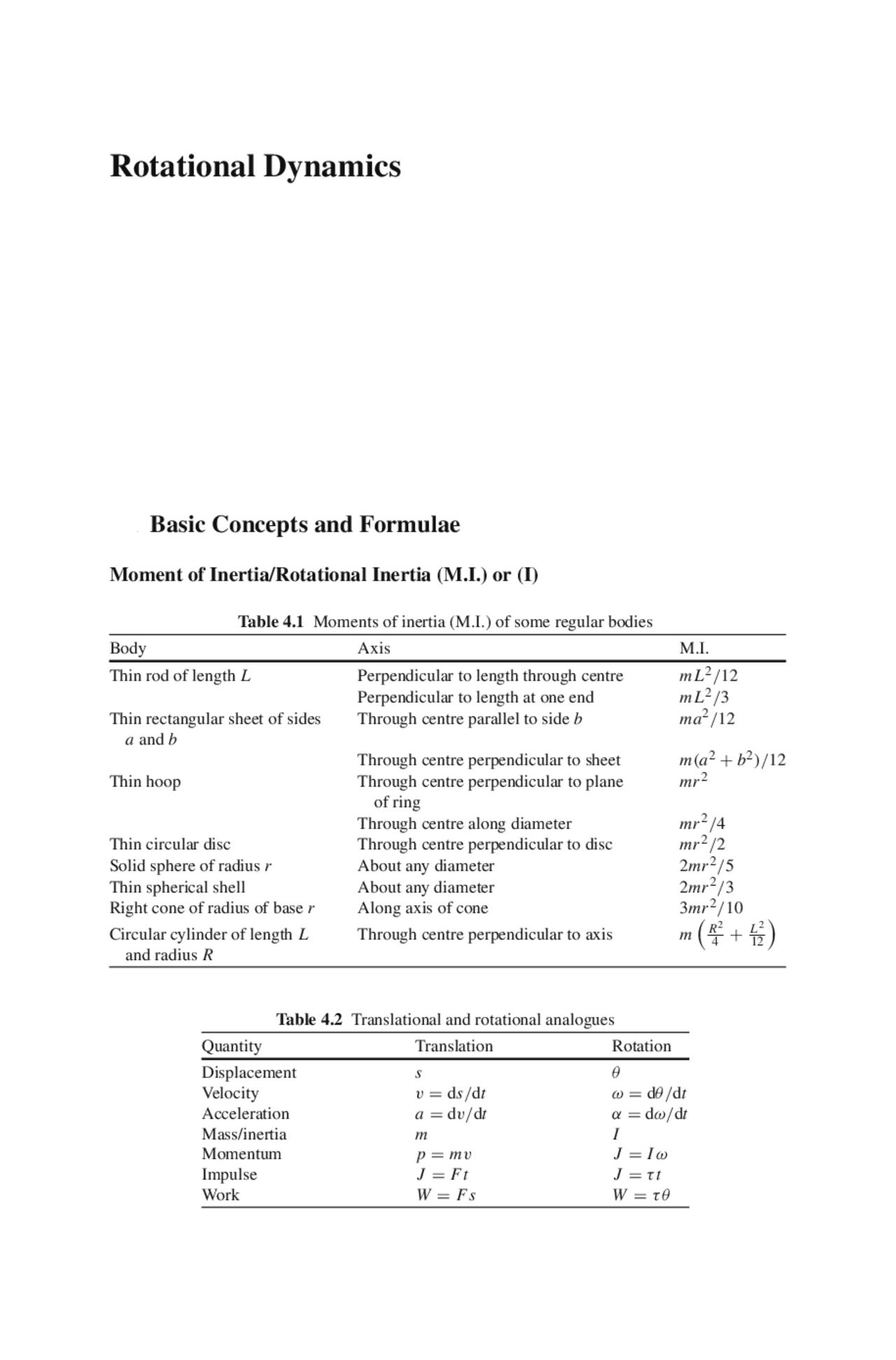 Rotational Dynamics Exercises Performed Esercizi Di Fisica Docsity