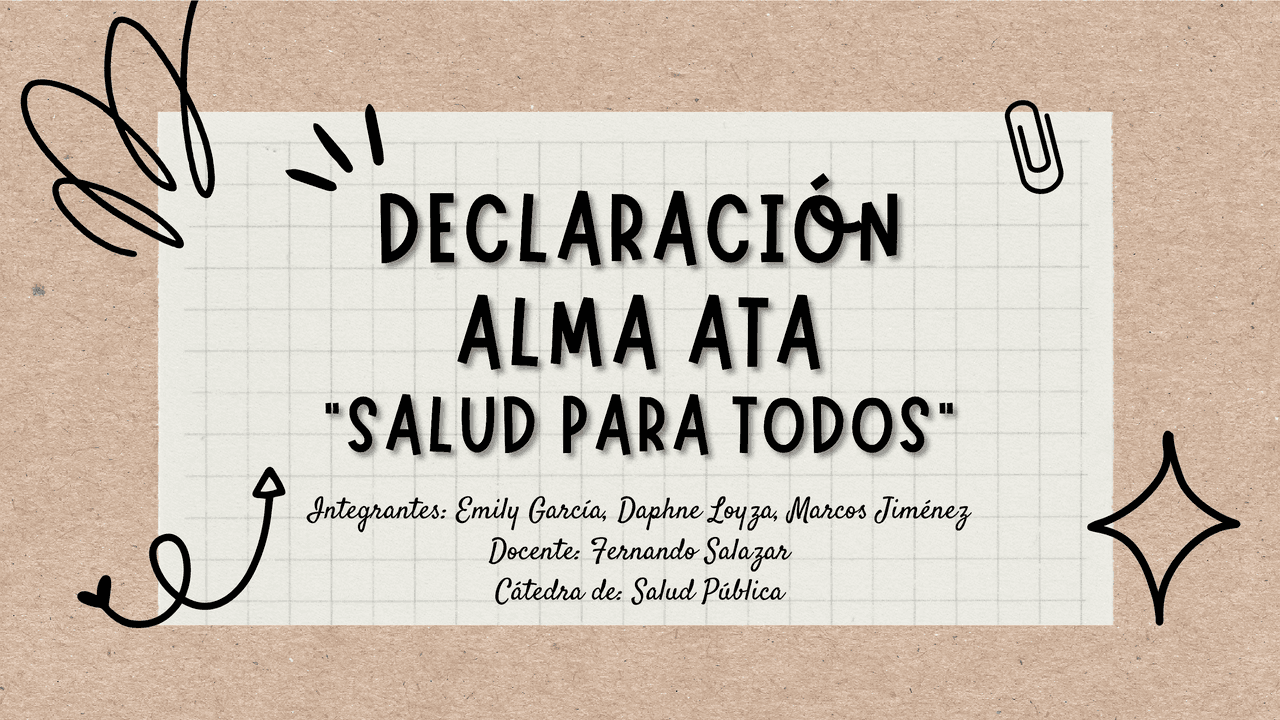 Declaración de Alma Ata_Diapositivas | Diapositivas de Salud Pública ...
