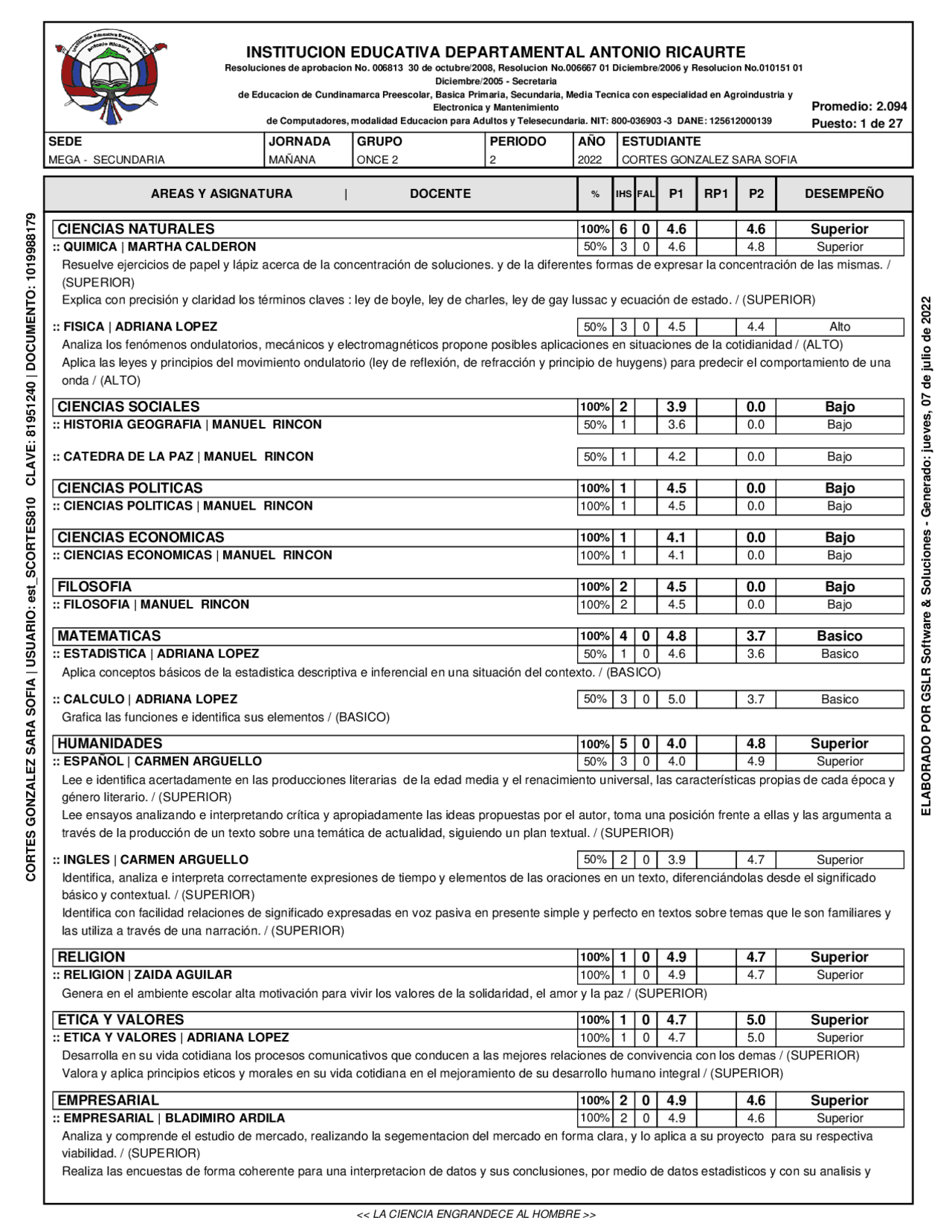 Guía De Matemáticas Once Ejercicios De Matemáticas Docsity