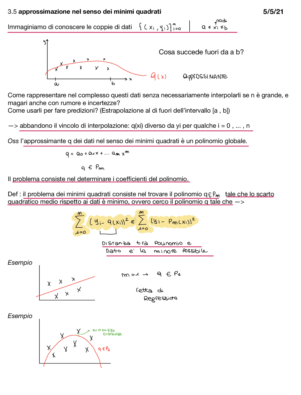 Calcolo Numerico Per Ingegneria Biomedica Triennale Appunti Di