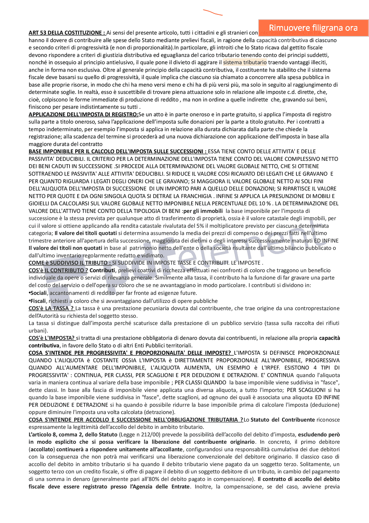 Risposte aperte Ecampus 2023 Diritto tributario facoltà Giurisprudenza | Panieri di Diritto ...