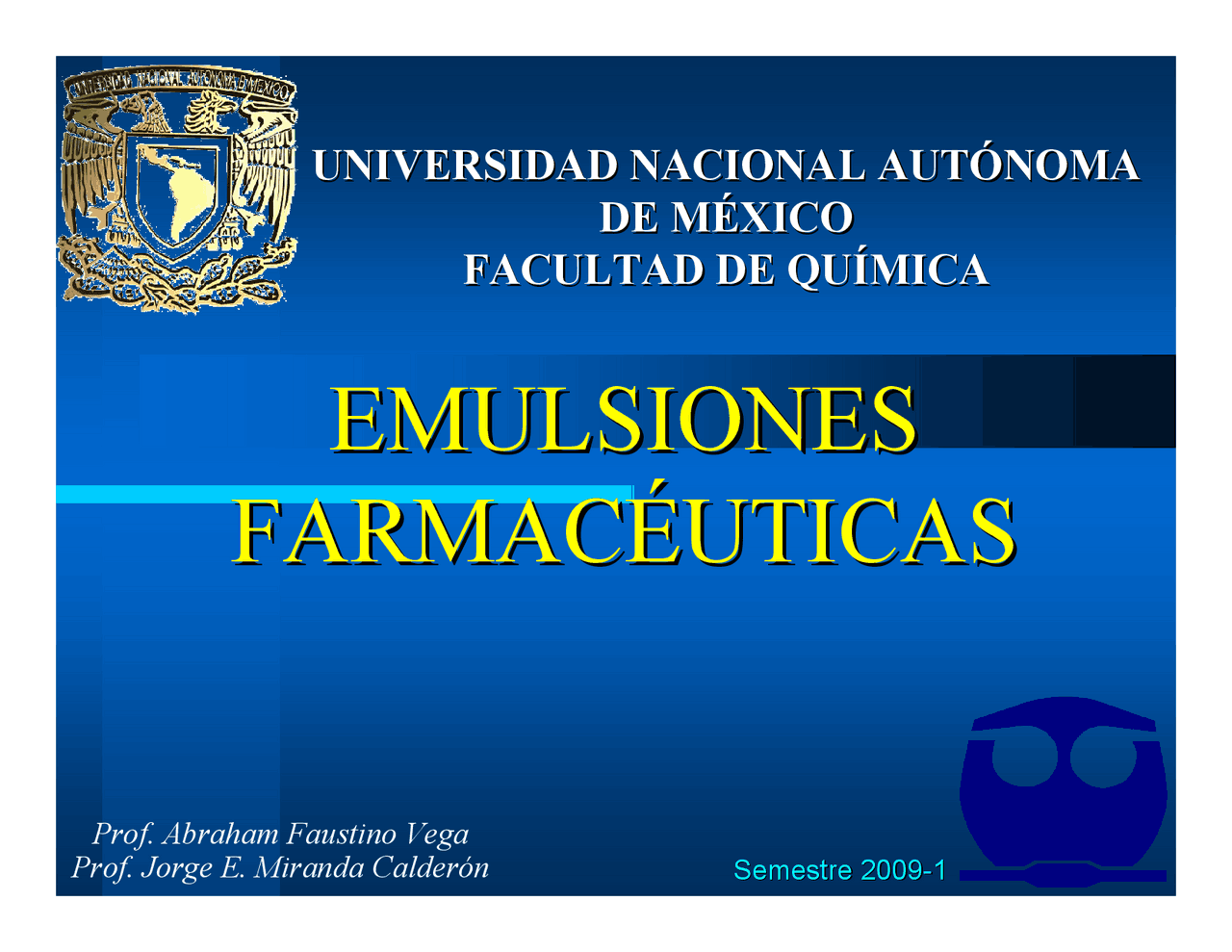 EMULSIONES FARMACÉUTICAS | Diapositivas de Química | Docsity