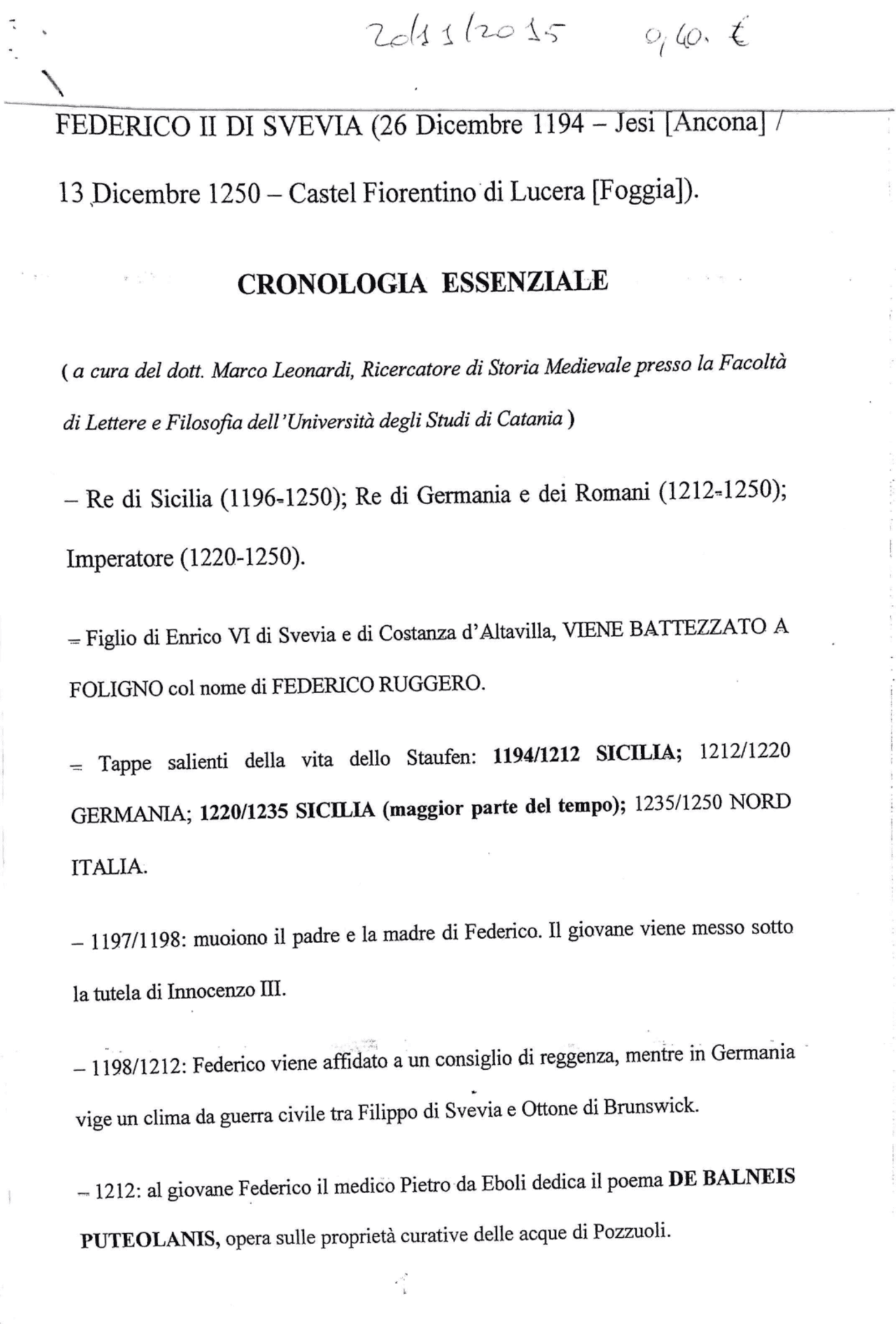 Federico Ii Di Howhnstaufen Schemi E Mappe Concettuali Di Storia