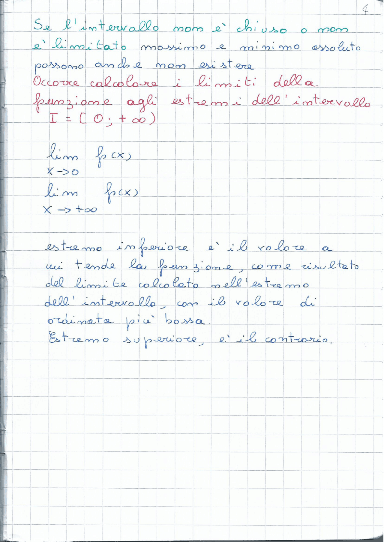 Matematica Ricerca Punti Di Massimo E Di Minimo Di Una Funzione