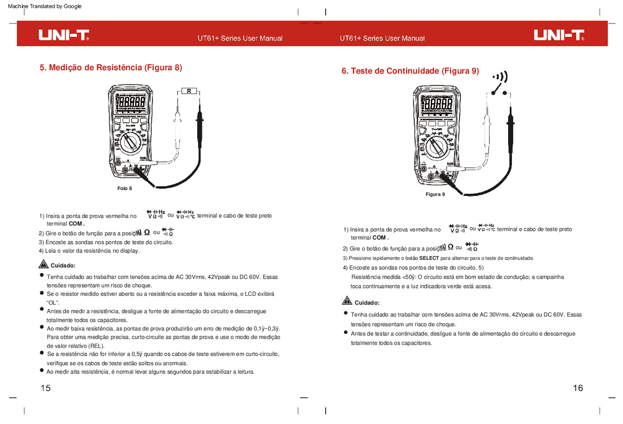Manual Do Multimetro Resumos Matemática Docsity