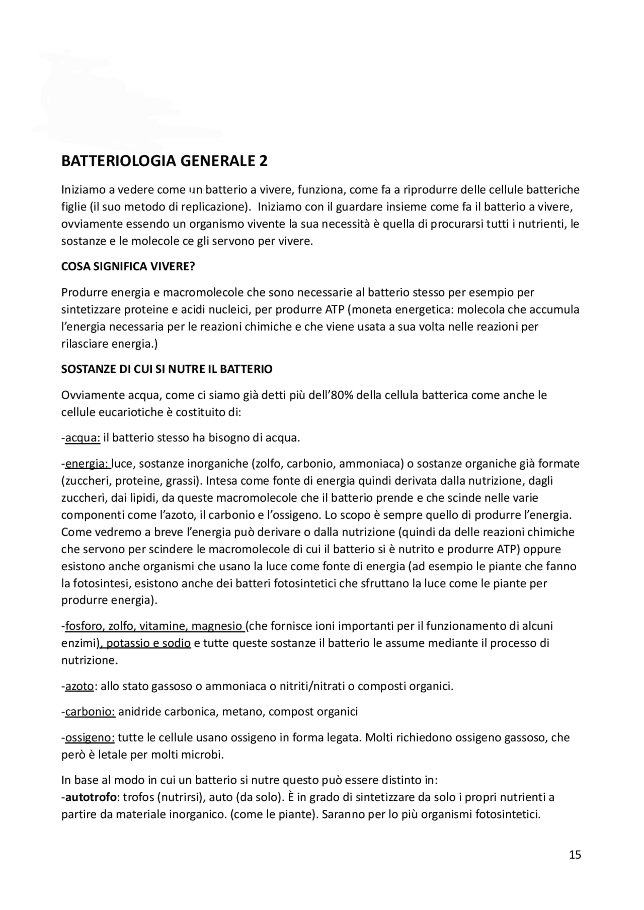 Lezione 3 4 Microbiologia Sbobinature Di Microbiologia Docsity